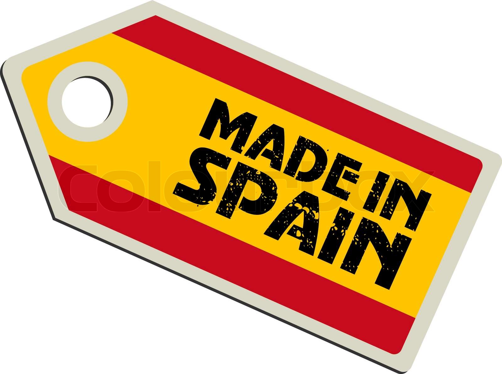 vector label Made in Spain | Stock vector | Colourbox
