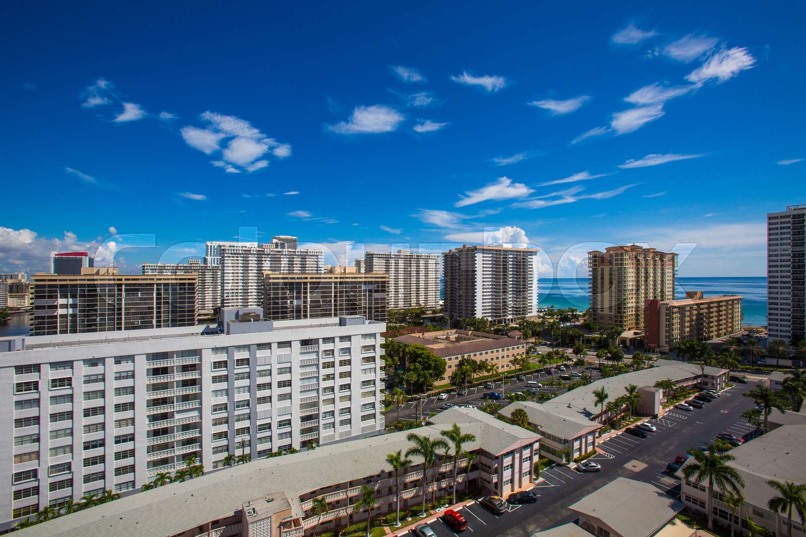 Hallandale beach Skyline in Florida | Stock image | Colourbox
