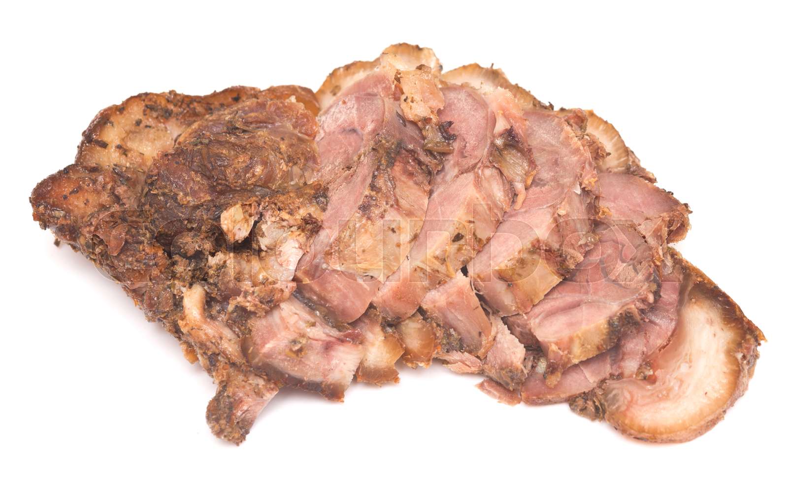 sliced pork meat | Stock image | Colourbox