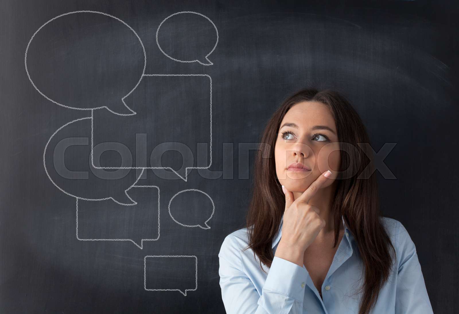 People thinking | Stock image | Colourbox