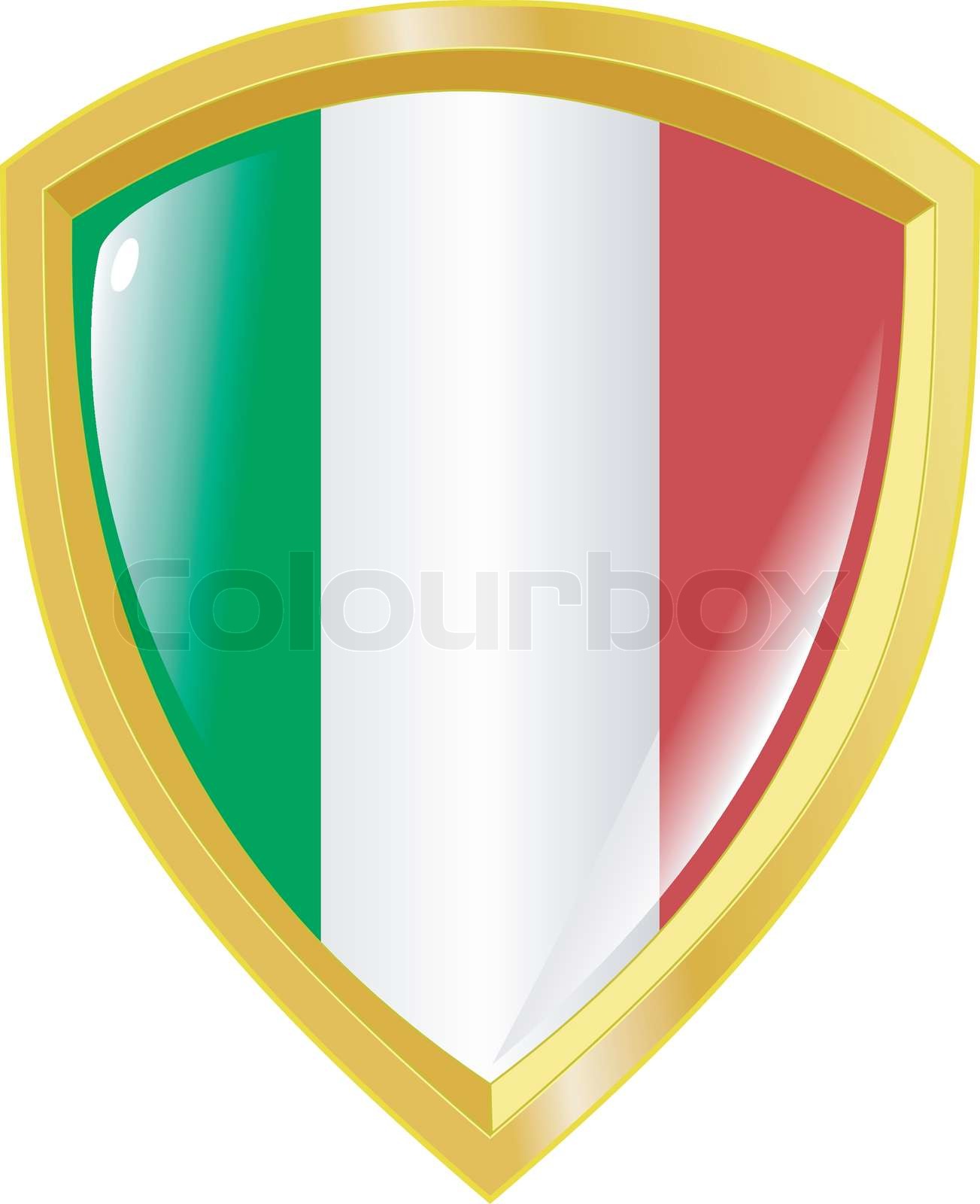 goldenen Wappen von Italien | Stock-Vektor | Colourbox