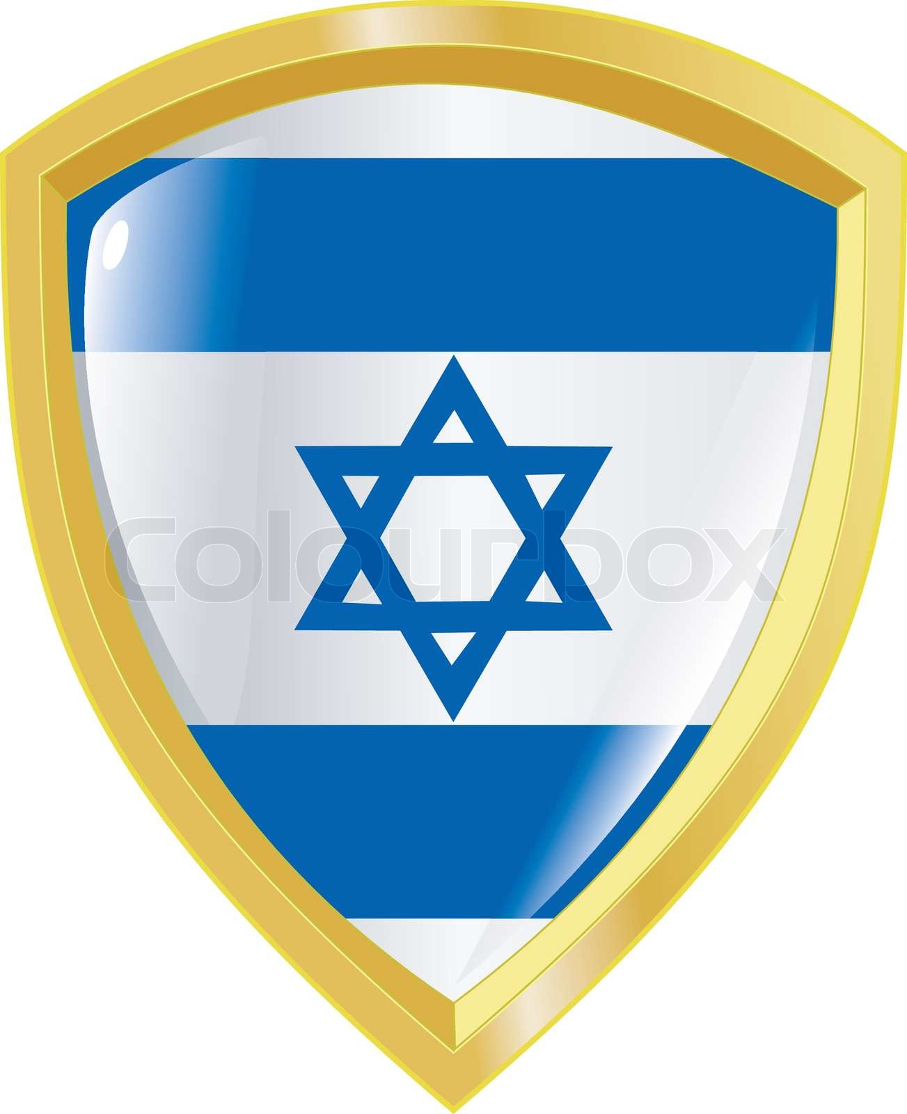 golden coat of arms of Israel | Stock vector | Colourbox