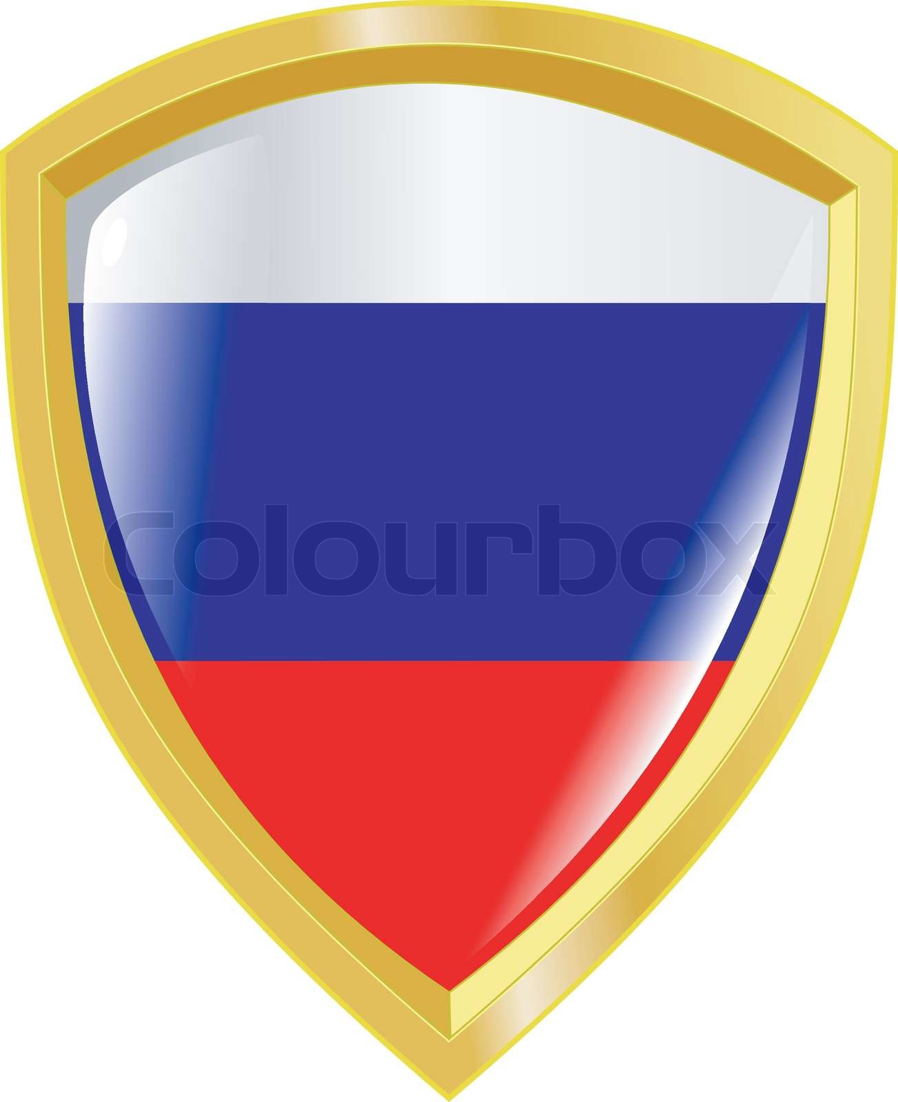 gyldne våbenskjold i Rusland | Stock vektor | Colourbox