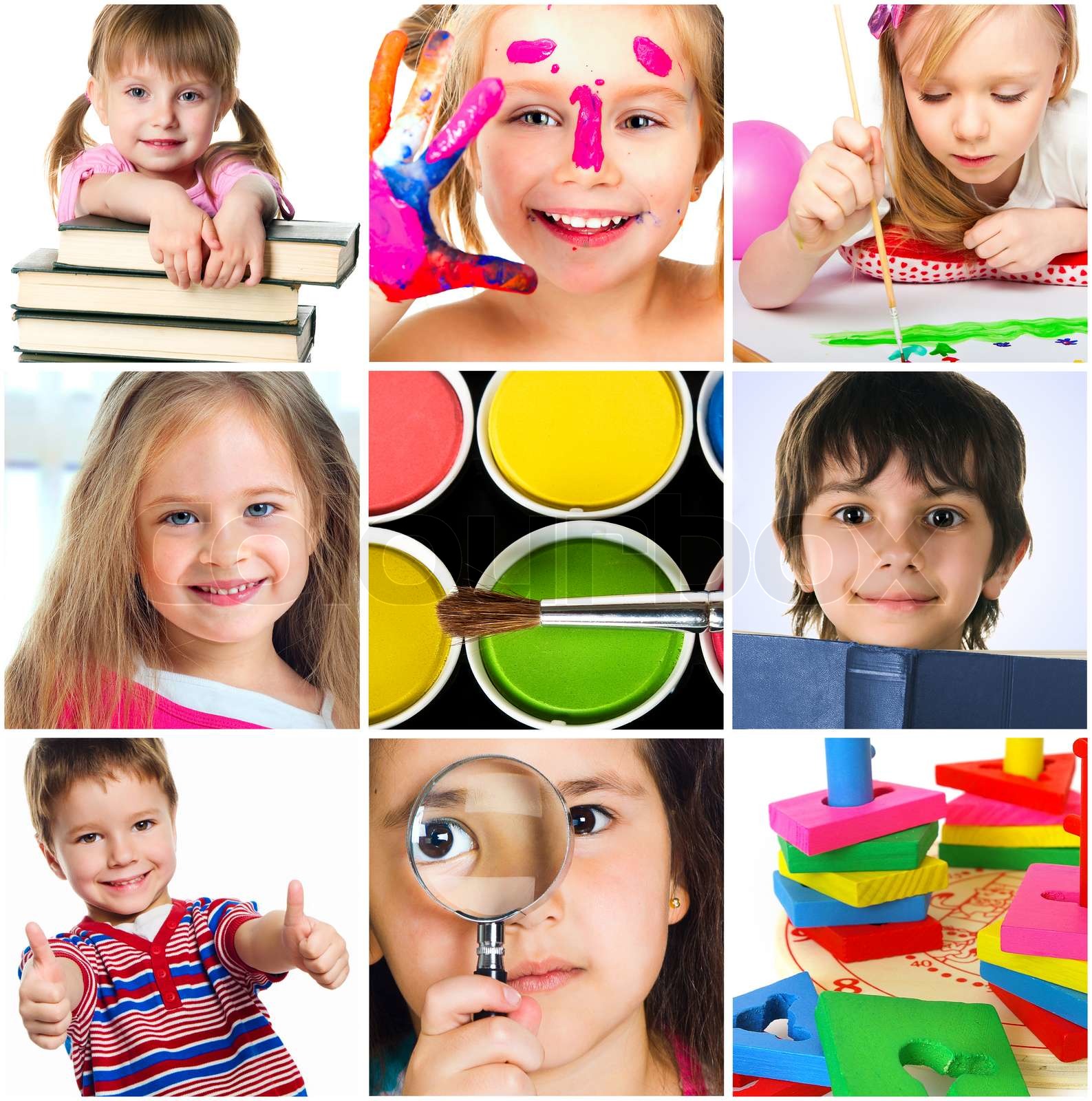 Group of carefree children | Stock image | Colourbox