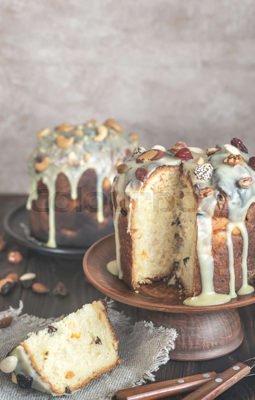 Homemade Panettone Stock Image Colourbox