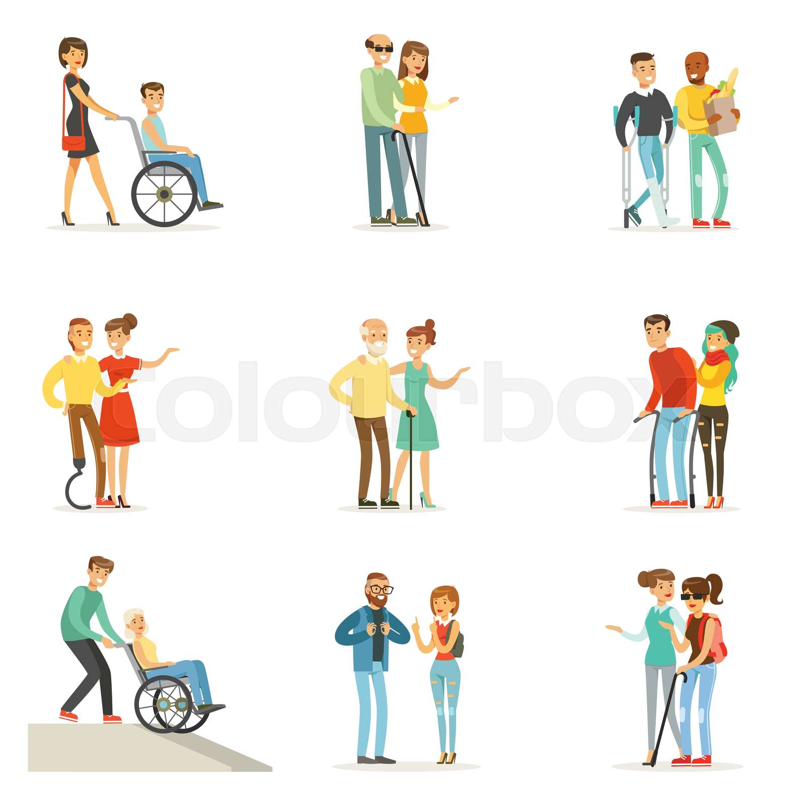 Caring For Others Cartoon