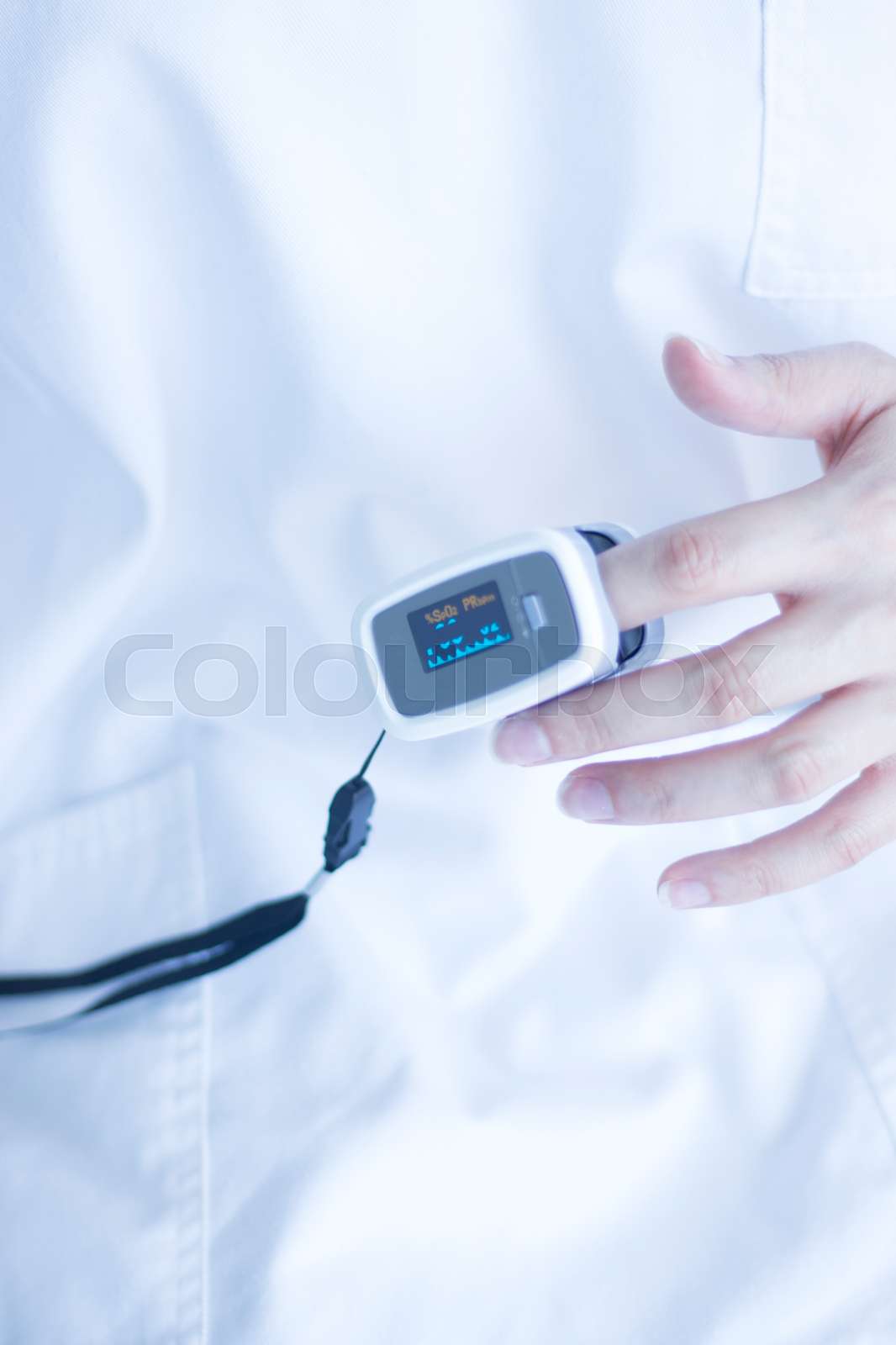 Blood pressure finger monitor | Stock image | Colourbox