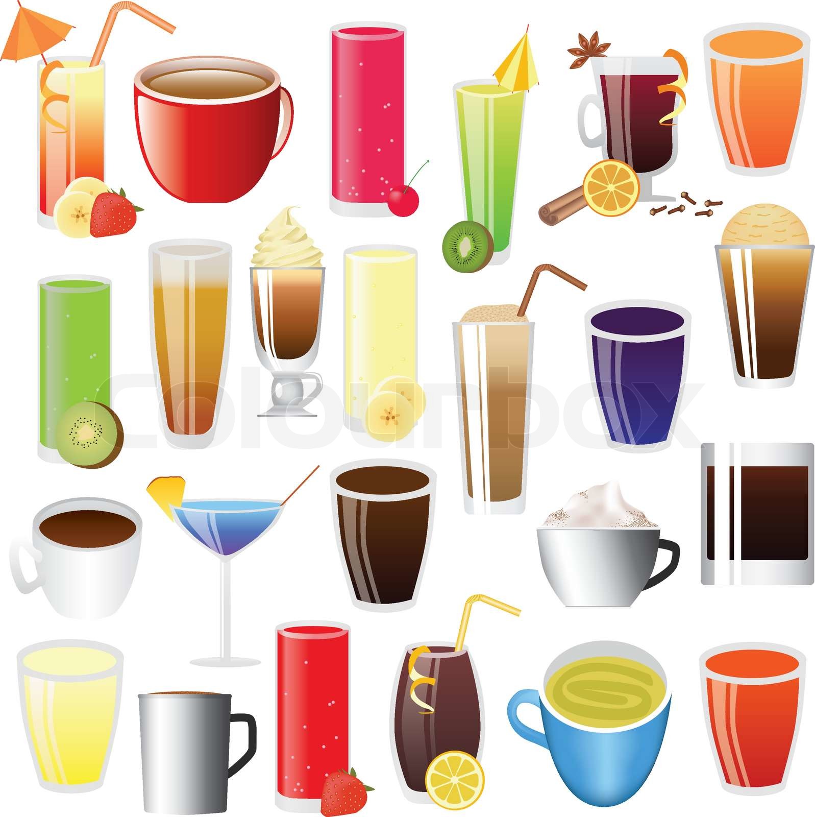 isafkølet, kaffe, ikon | Stock vektor | Colourbox