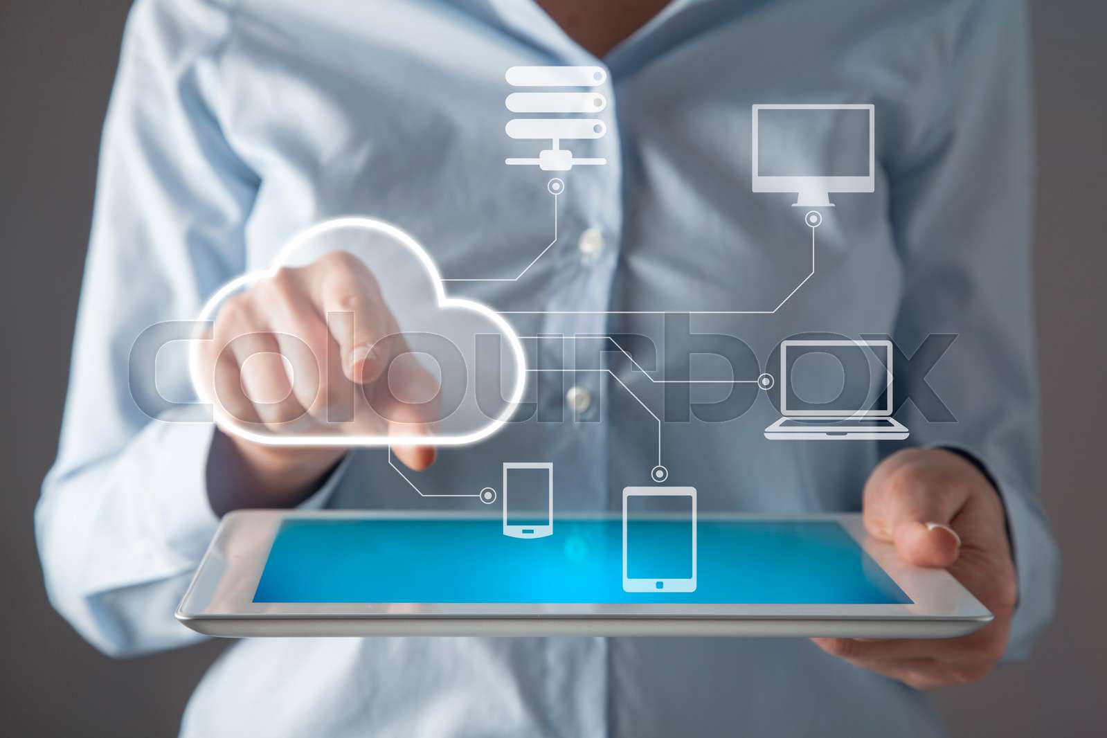 Tablet in hands | Stock image | Colourbox