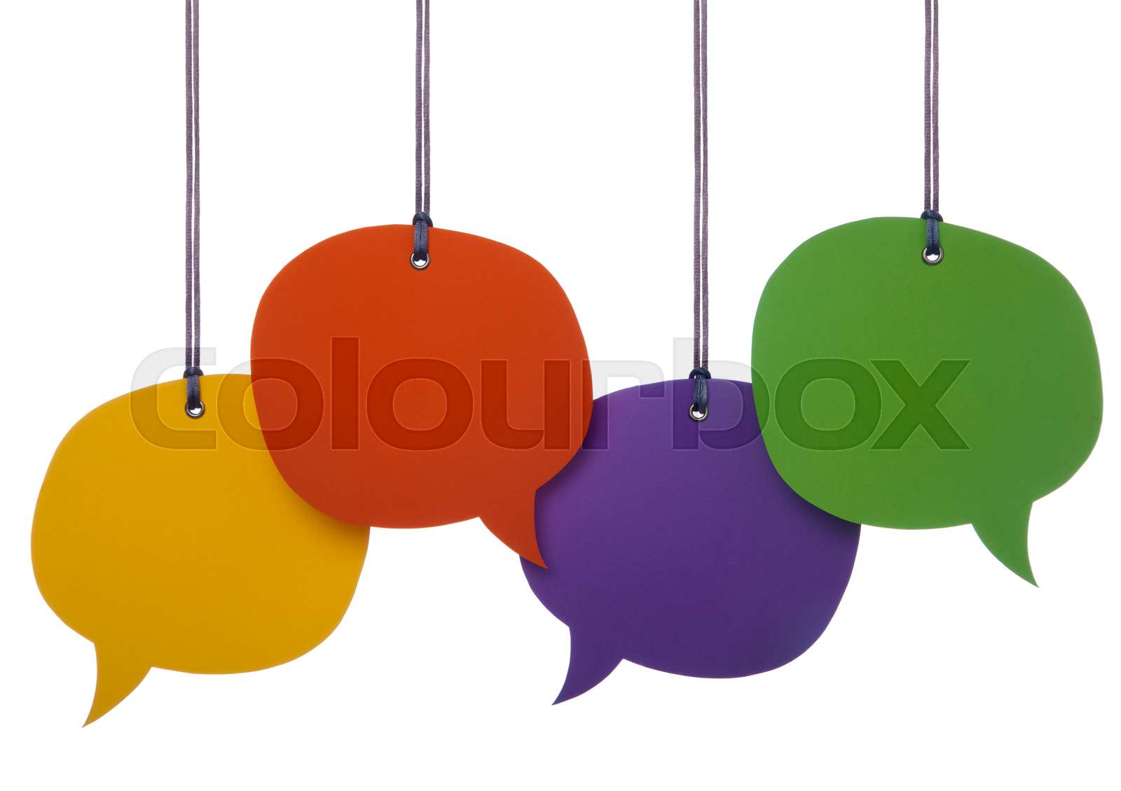 Hanging Speech Bubbles | Stock image | Colourbox