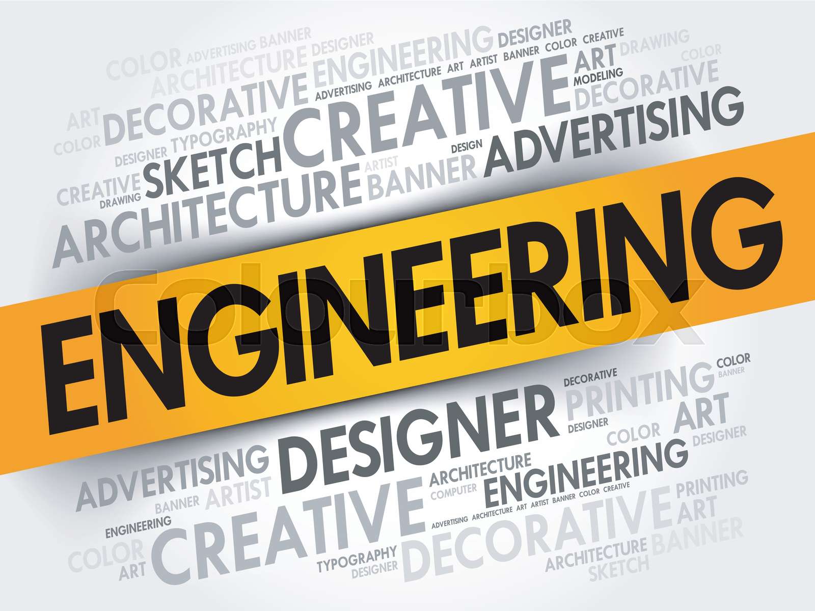 Engineering word cloud | Stock vector | Colourbox