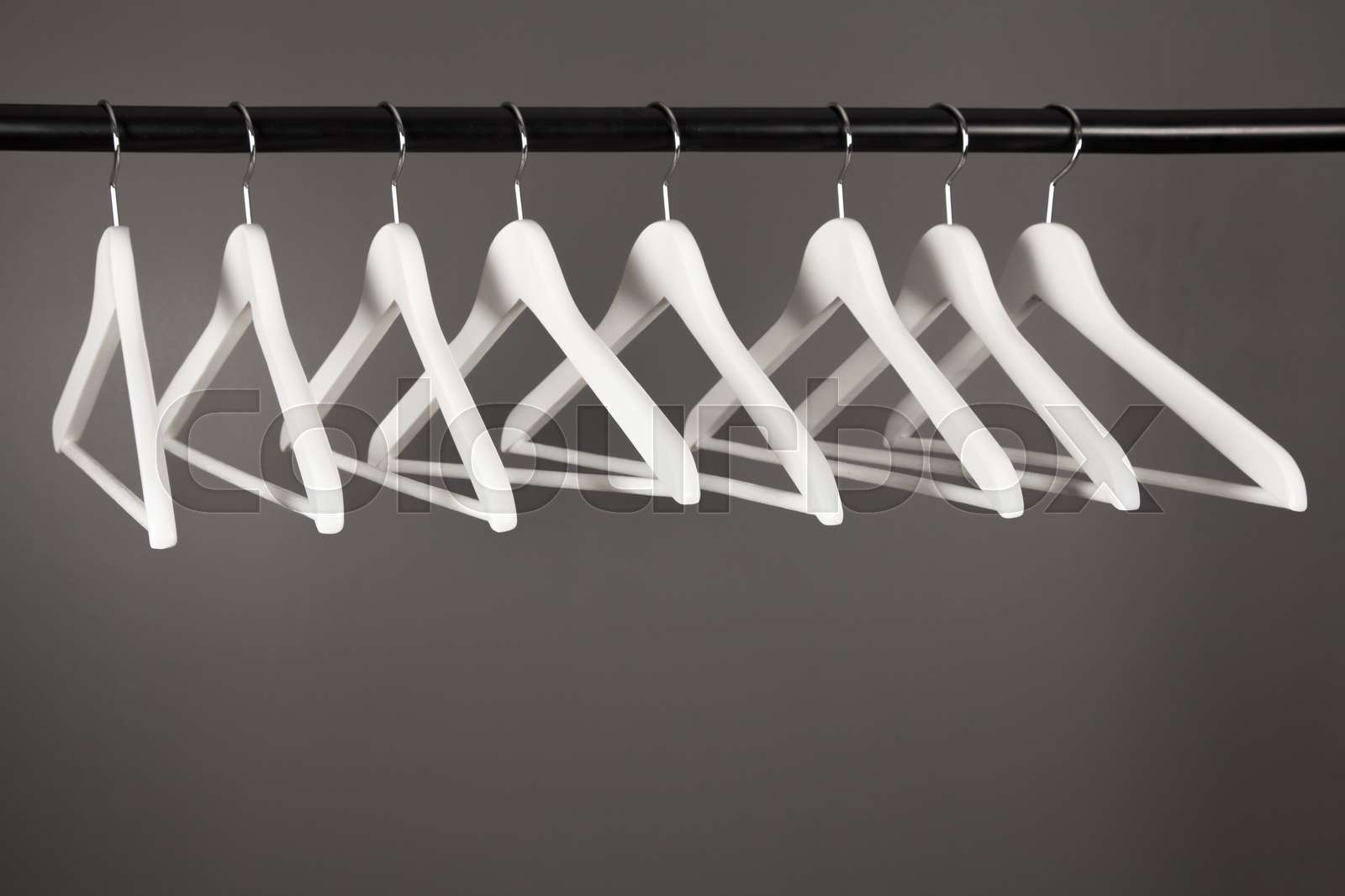 Empty Hangers | Stock image | Colourbox