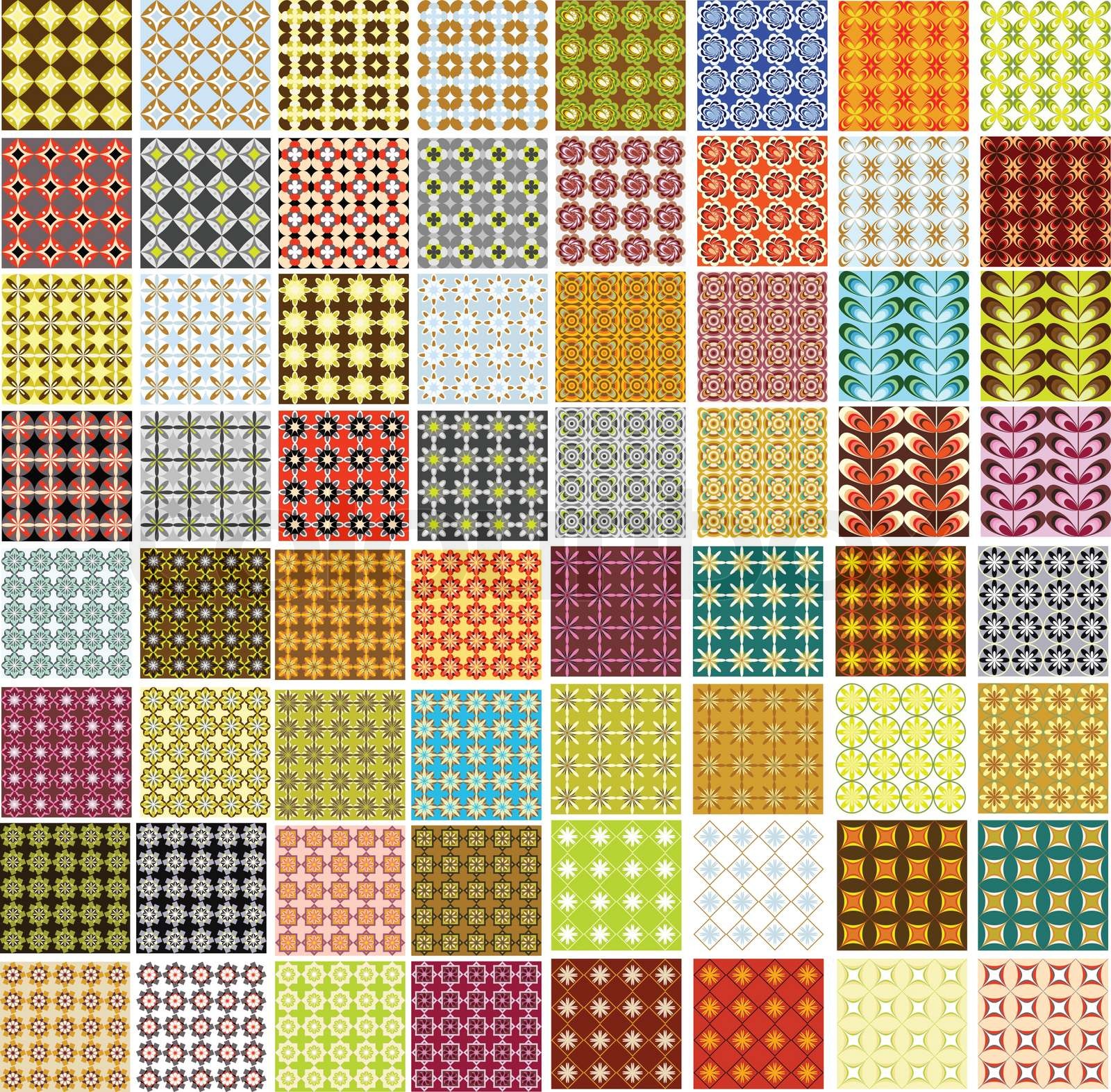 64 seamless retro-Muster | Stock-Vektor | Colourbox