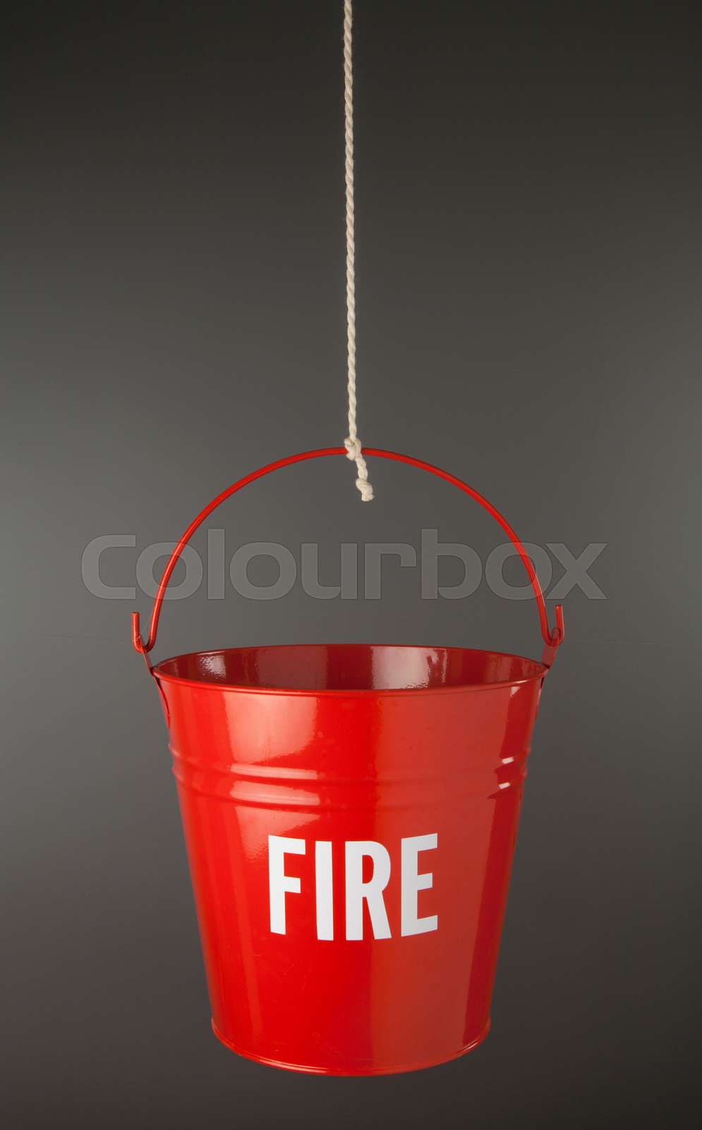 Red Bucket | Stock image | Colourbox