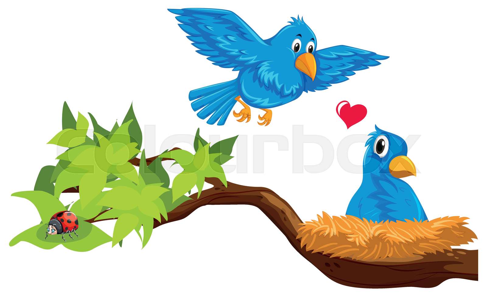 Bird Nest In Tree Clip Art