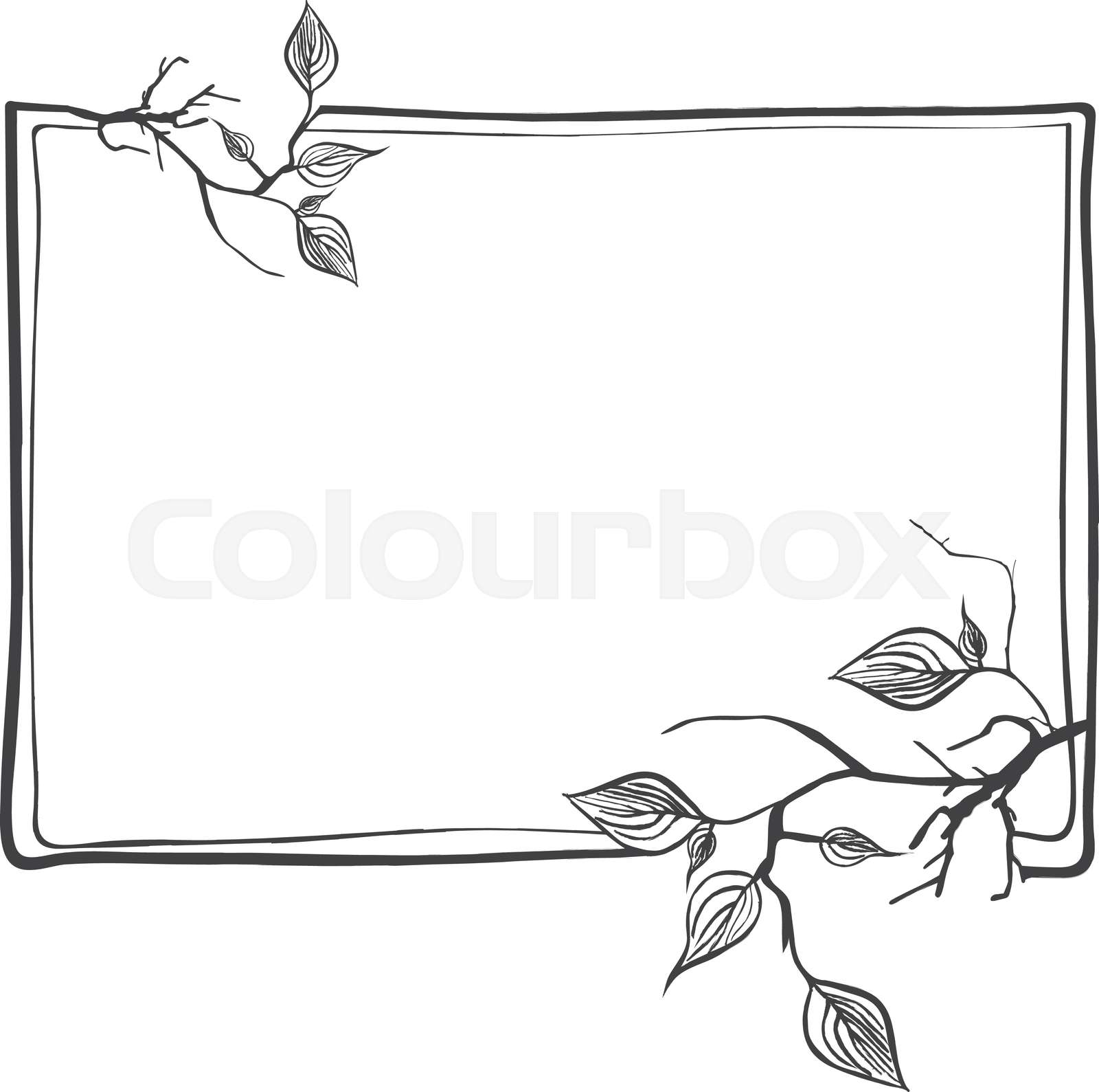 Abstract Branch Frame | Stock vector | Colourbox