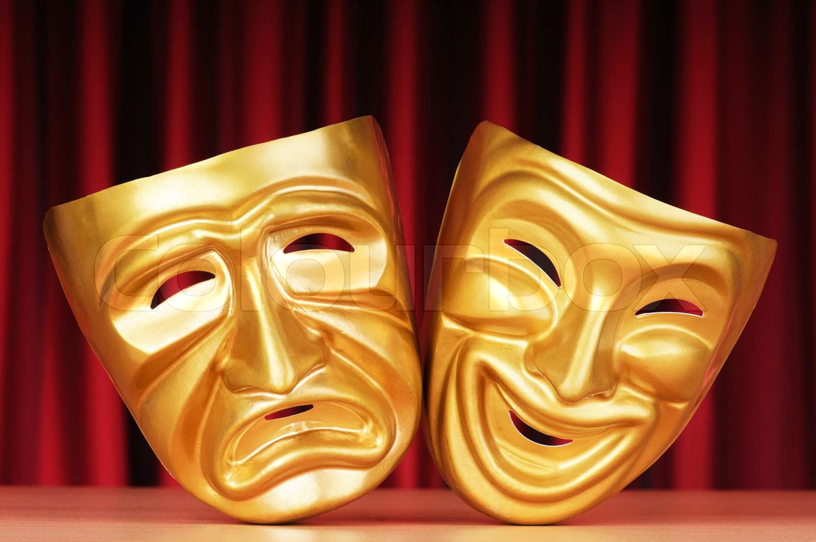 Masks with the theatre concept | Stock image | Colourbox