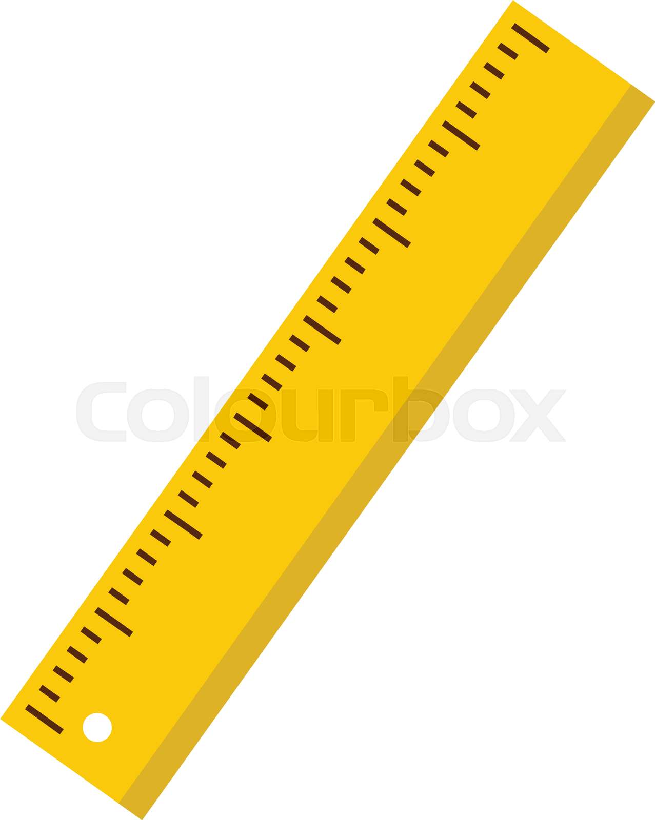 lineal, freigestellt, schule | Stock-Vektor | Colourbox