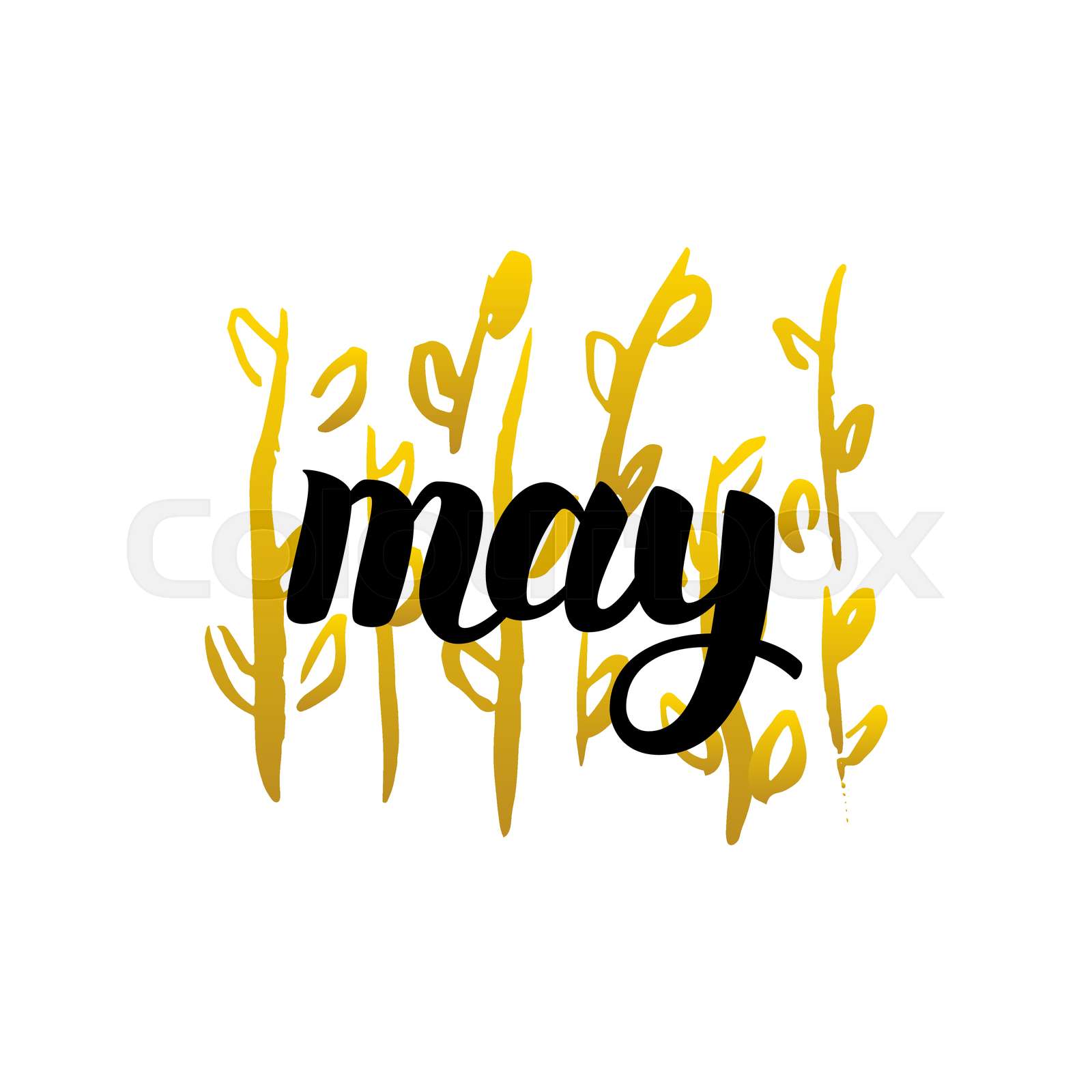 May Handwritten Lettering | Stock vector | Colourbox