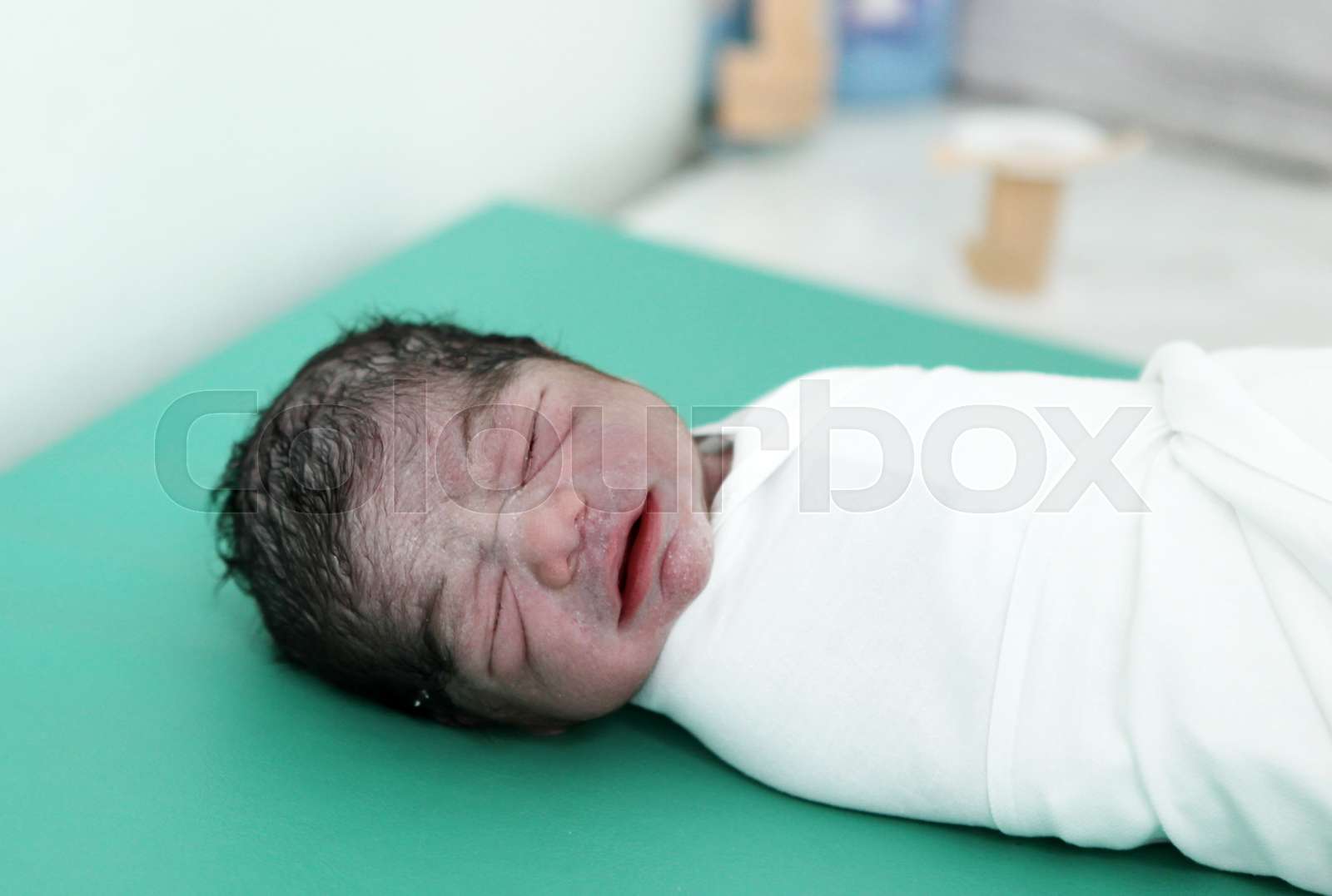 newborn baby in hospital | Stock image | Colourbox