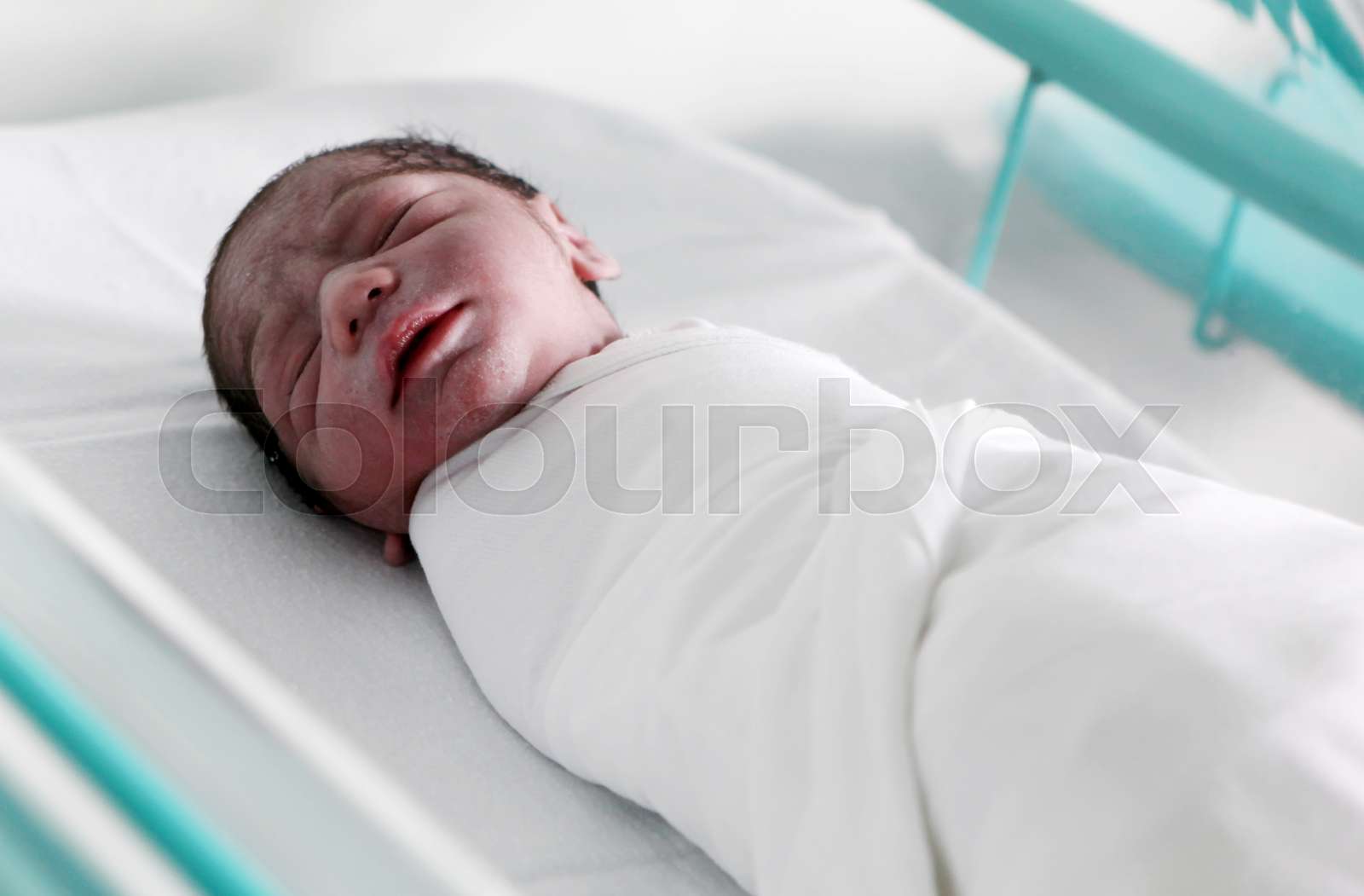 newborn baby in hospital | Stock image | Colourbox