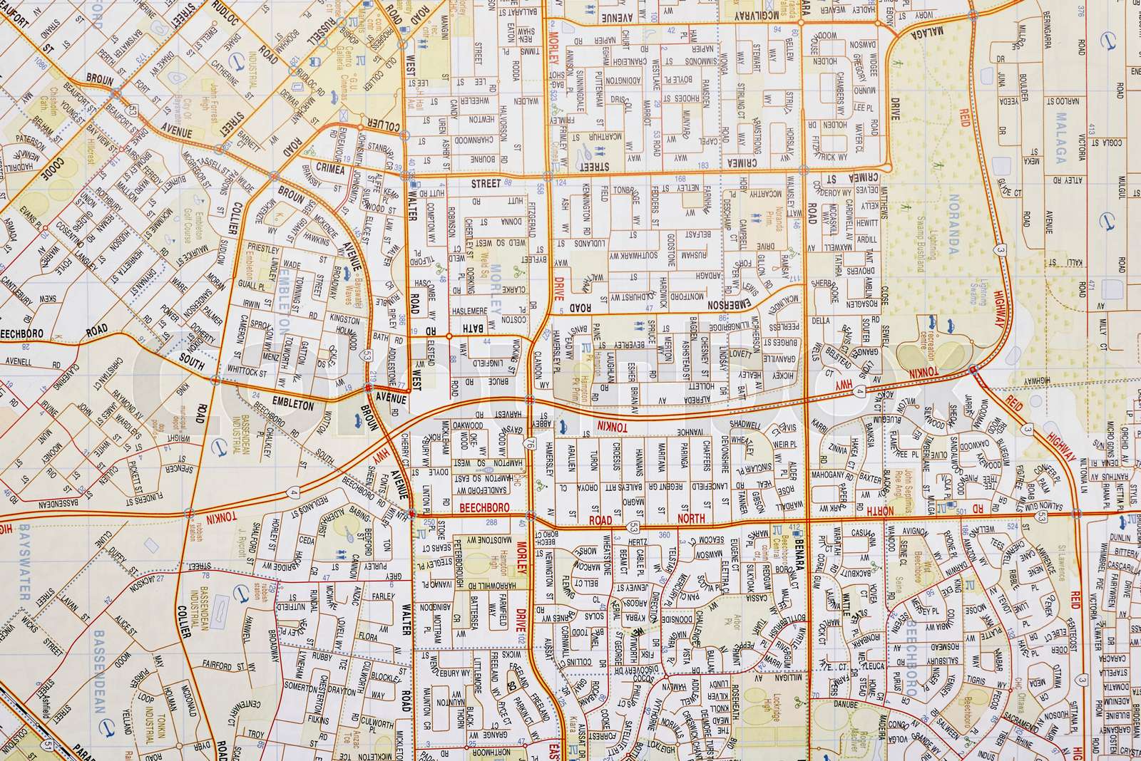 Urban Road Directory | Stock image | Colourbox