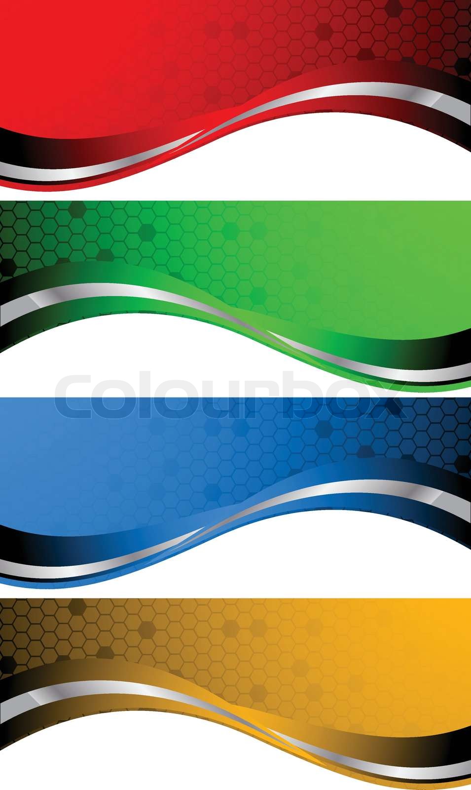 Vector set of abstract banners clip-art | Stock vector | Colourbox