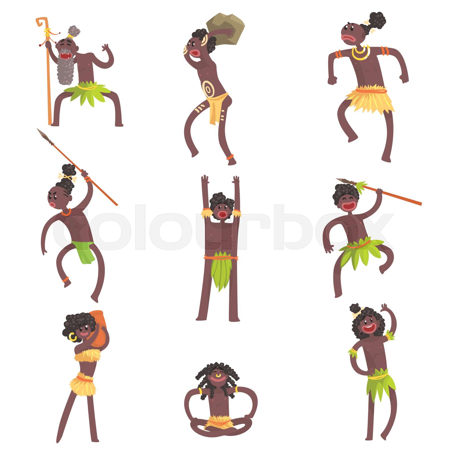 African Tribal Man Clipart