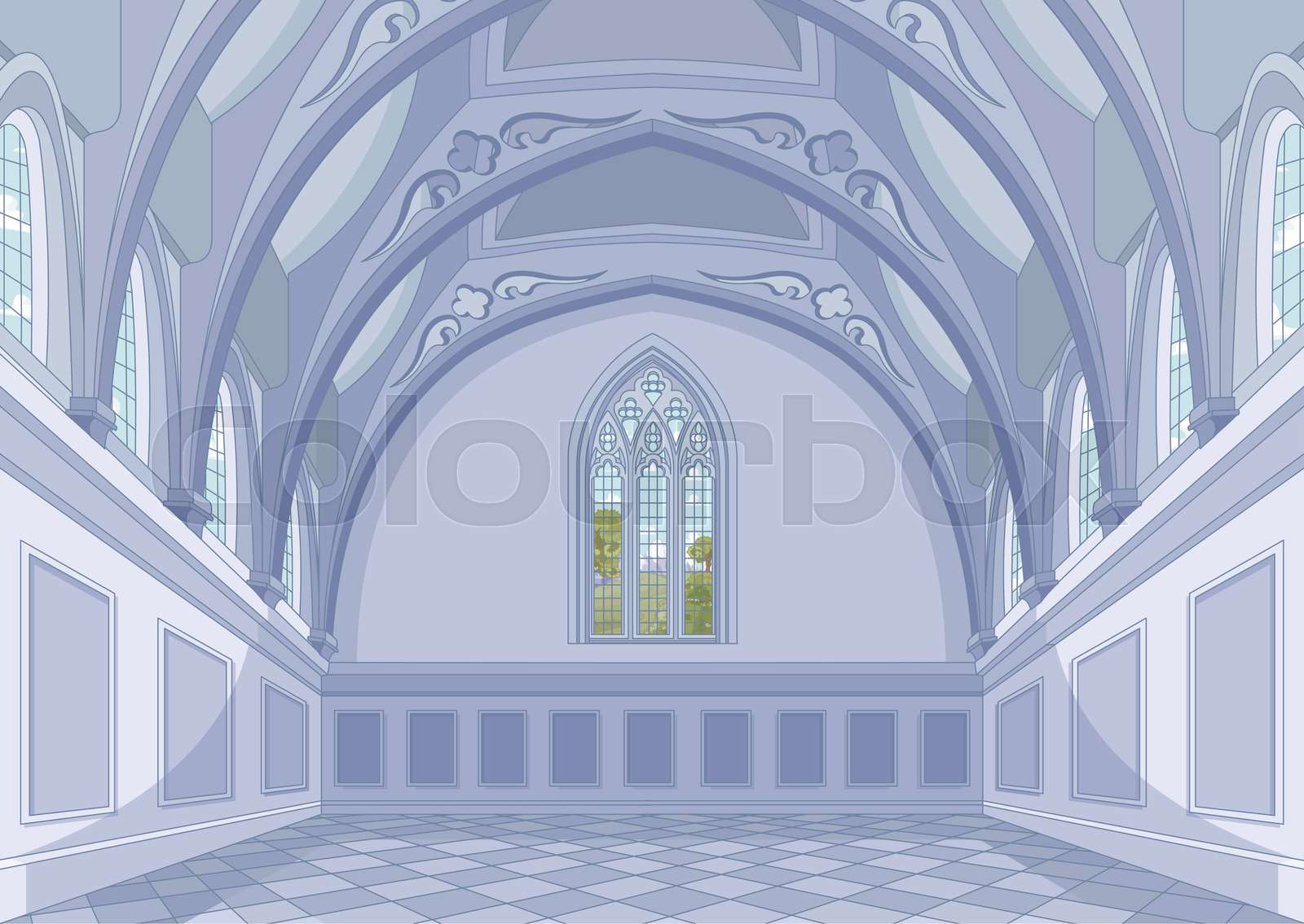 Castle Hall | Stock vector | Colourbox