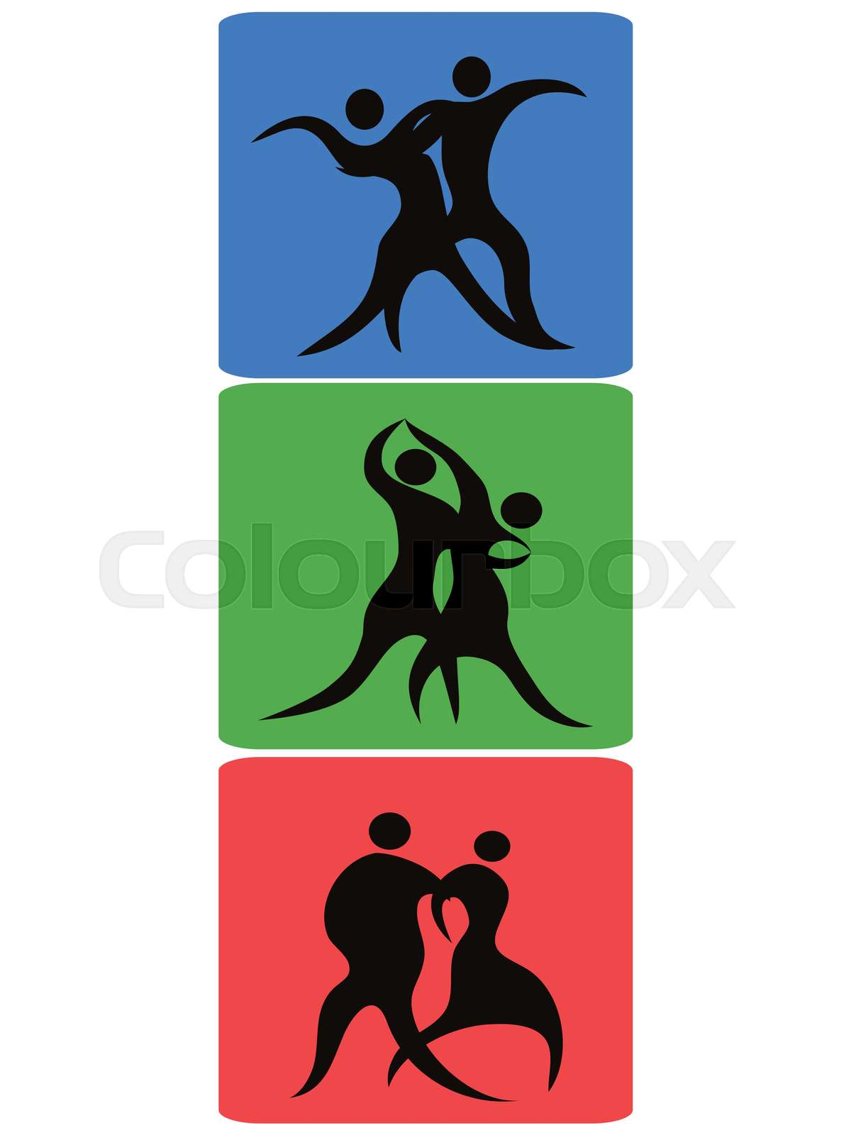 dancing symbol buttons | Stock vector | Colourbox