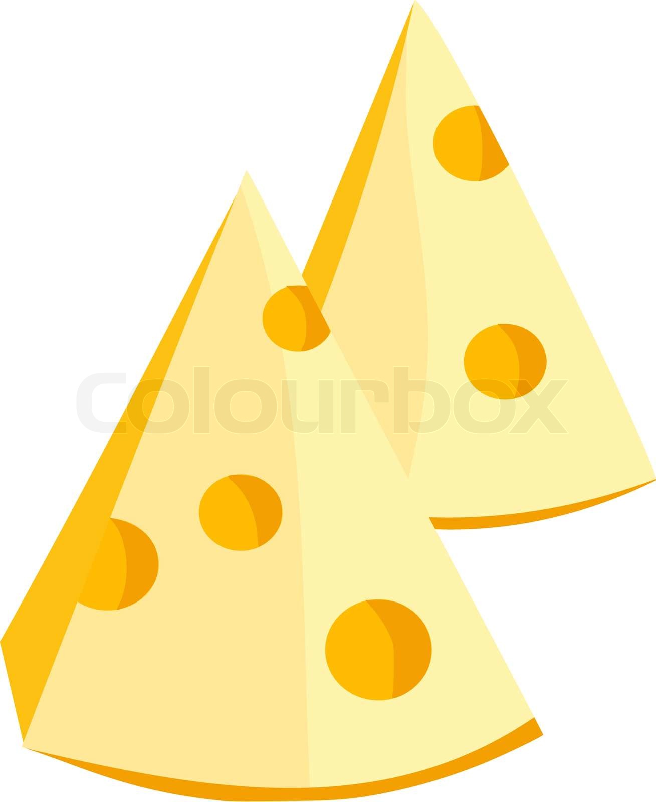 Pieces of cheese | Stock vector | Colourbox