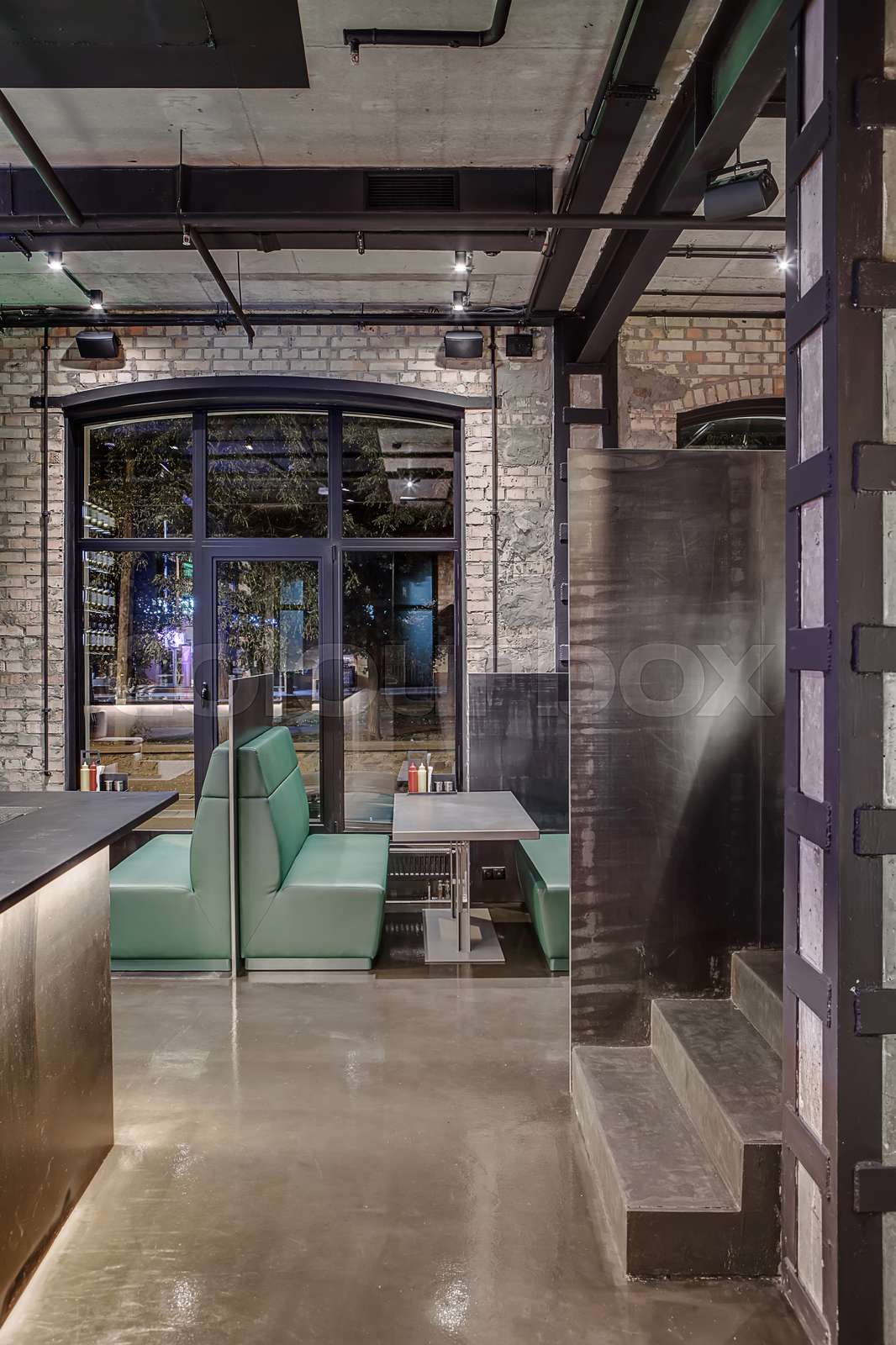 Restaurant in loft style | Stock image | Colourbox