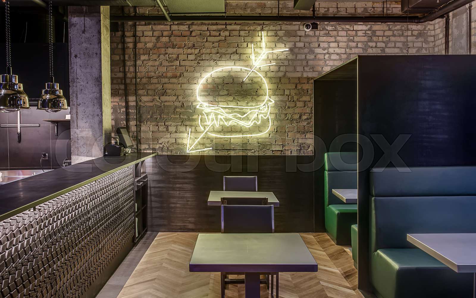 Restaurant in loft style | Stock image | Colourbox