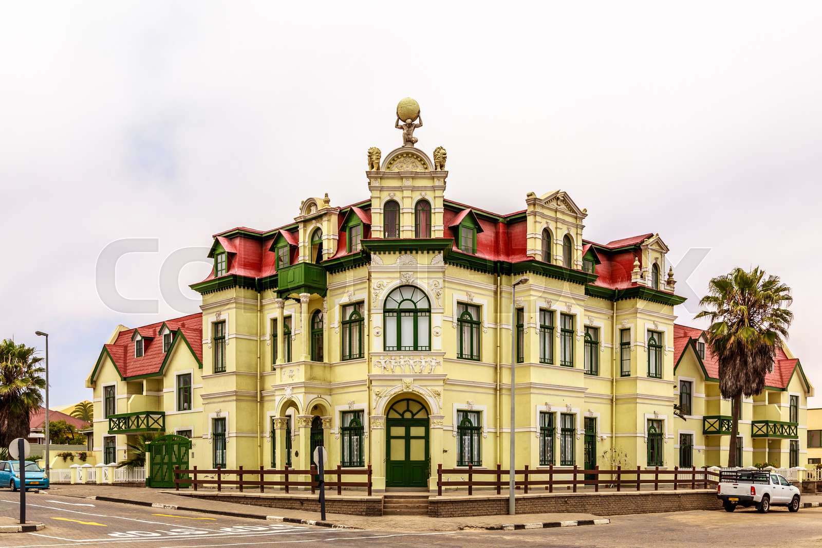 Old German colonial building, Swakopmund, Namibia | Stock image | Colourbox