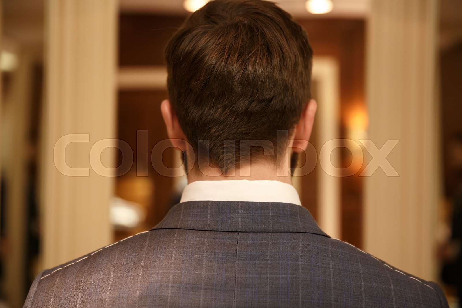 Back view of man in suit | Stock image | Colourbox