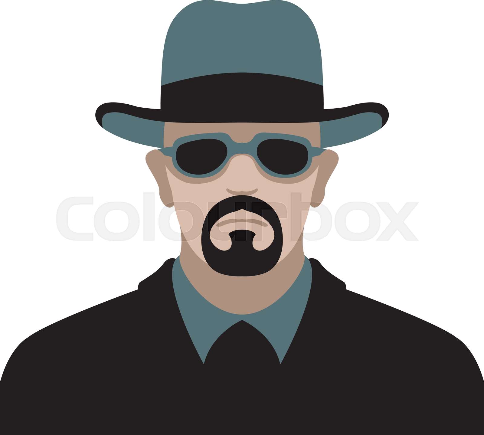 a man in a hat | Stock vector | Colourbox