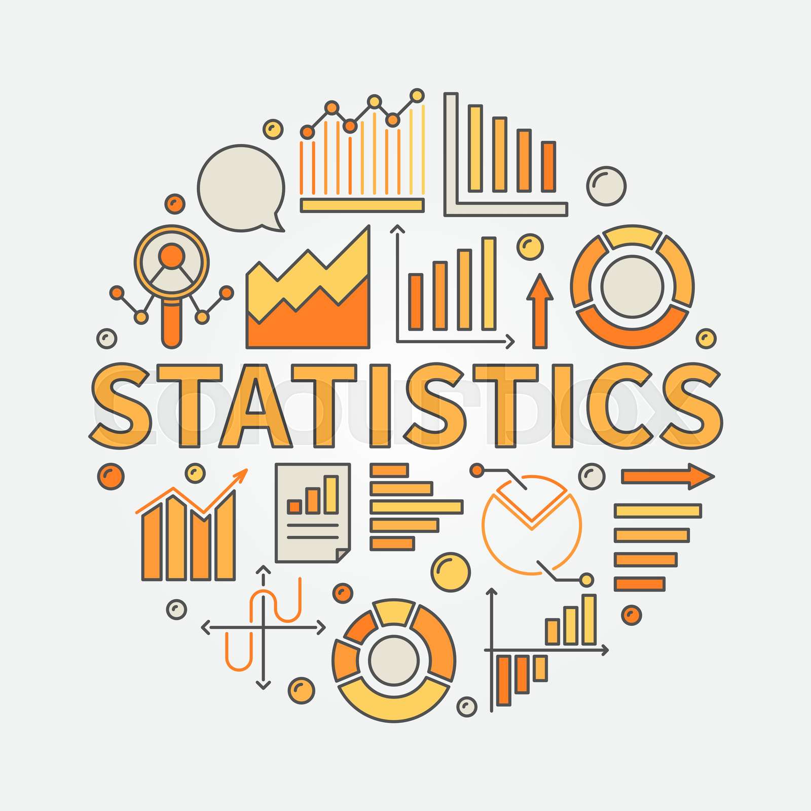 Statistics Illustration Concept Stock Vector Colourbox Statistics Illustration Concept Stock Vector Colourbox