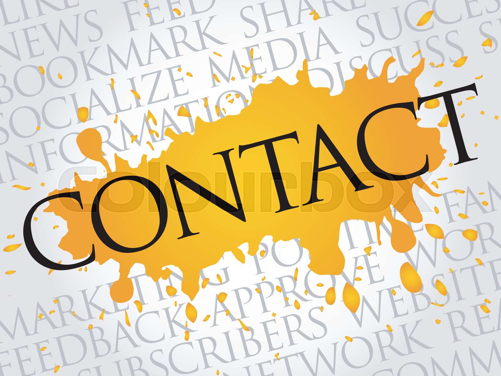 CONTACT word cloud | Stock vector | Colourbox