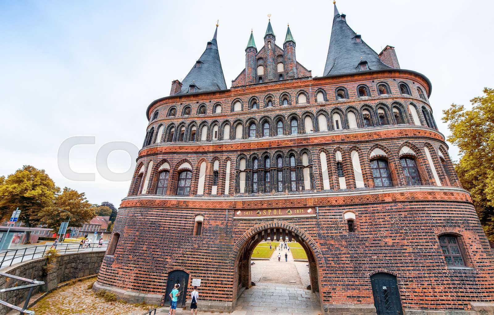 Lubeck, Germany. Ancient medieval buildings | Stock image | Colourbox