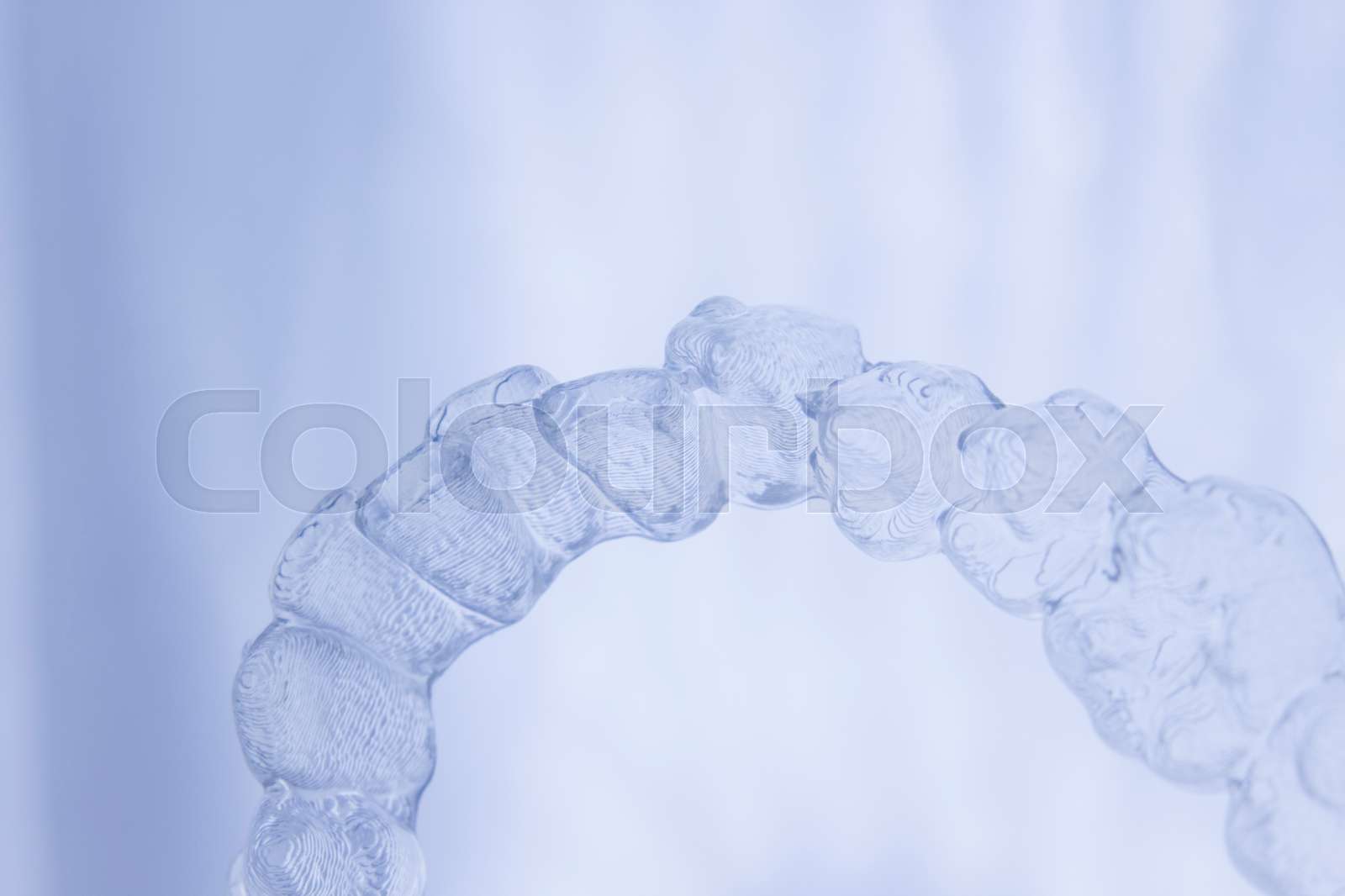 Invisible dental teeth brackets | Stock image | Colourbox