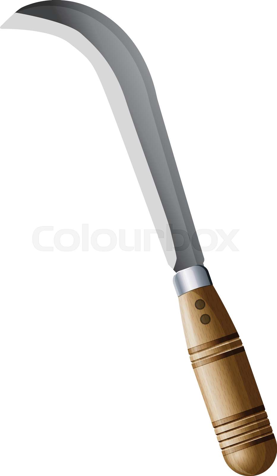Agriculture Tool - Sickle - Illustration | Stock vector | Colourbox
