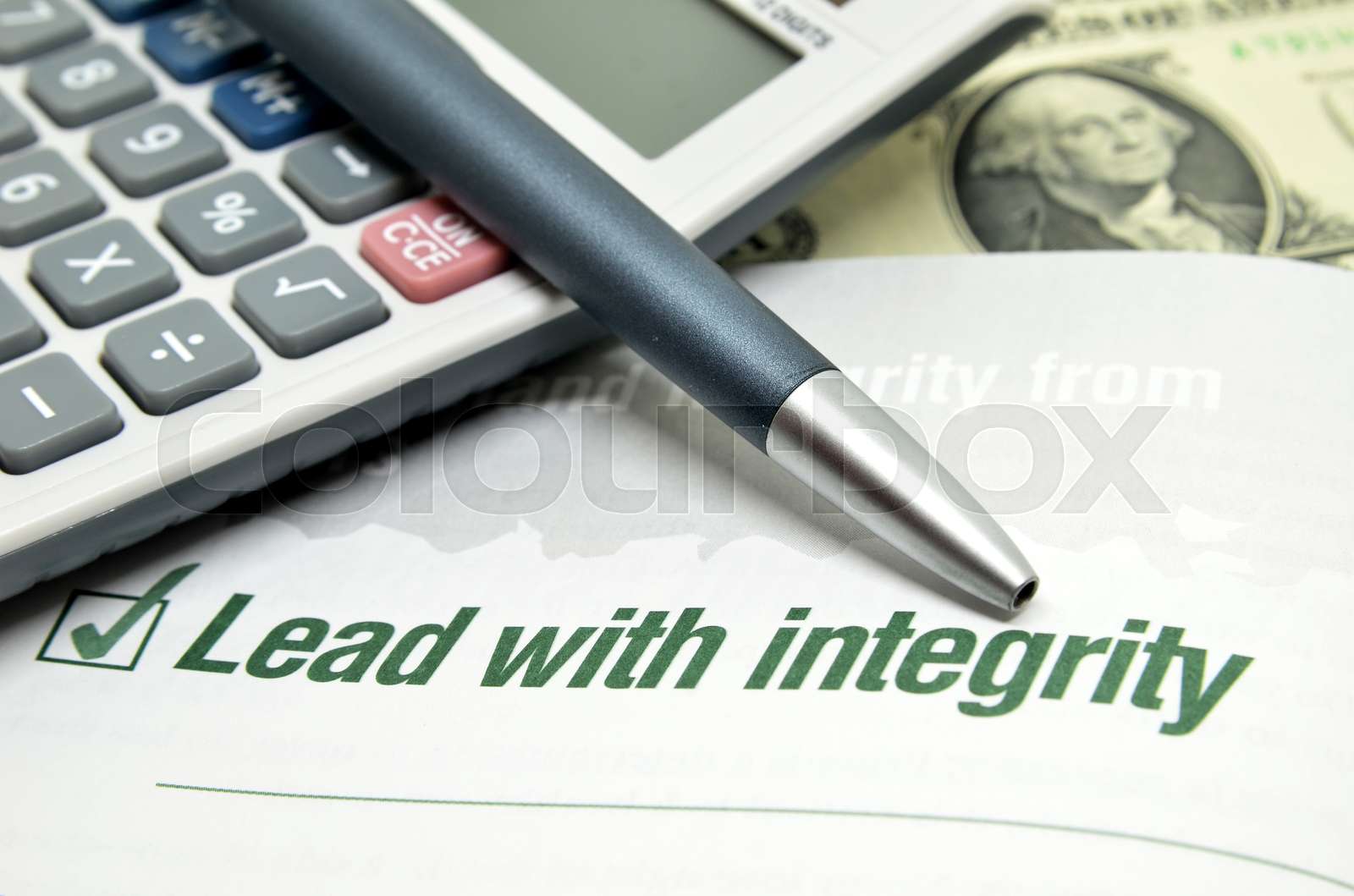 Lead with integrity | Stock image | Colourbox
