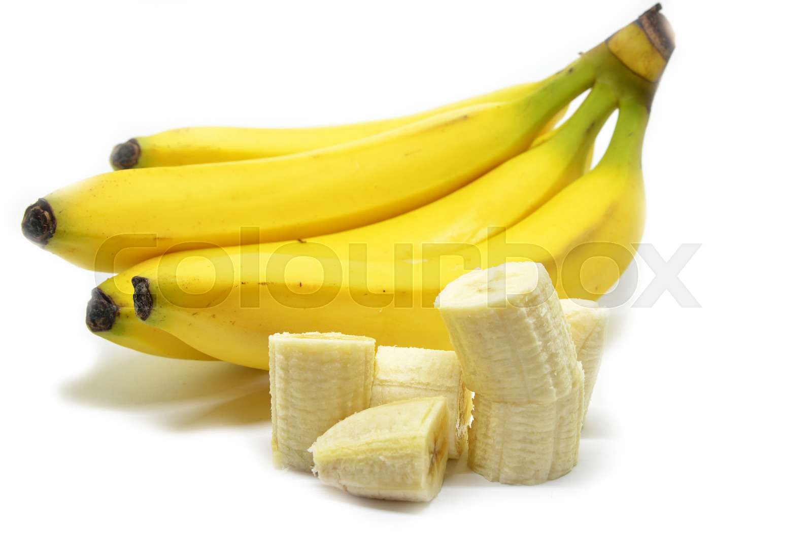 Ripe Yellow Banana Stock Image Colourbox