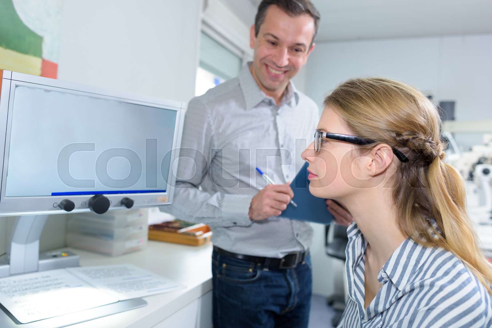special computer screen eyeglasses | Stock image | Colourbox