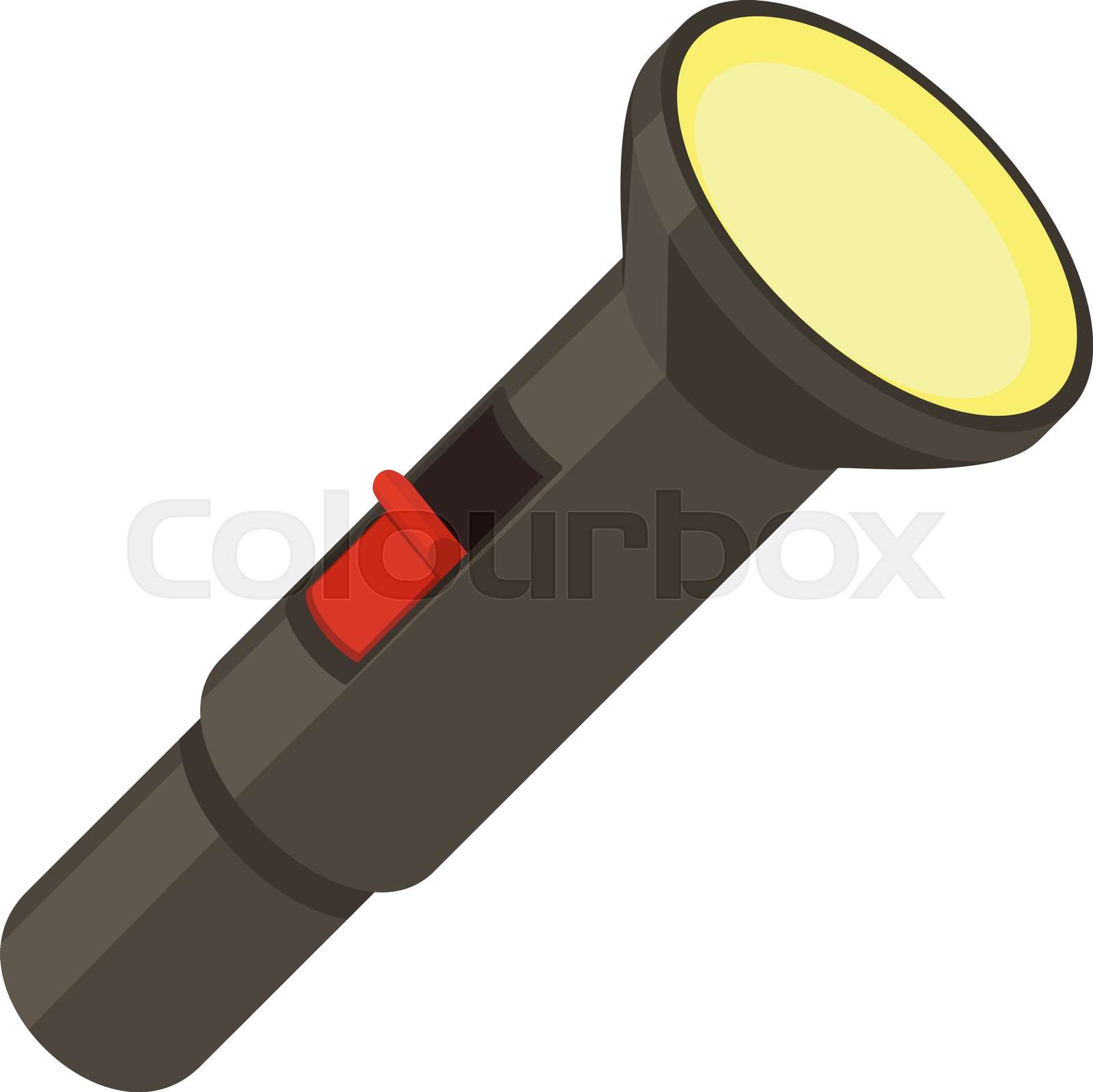 Pocket flashlight icon, cartoon style | Stock vector | Colourbox