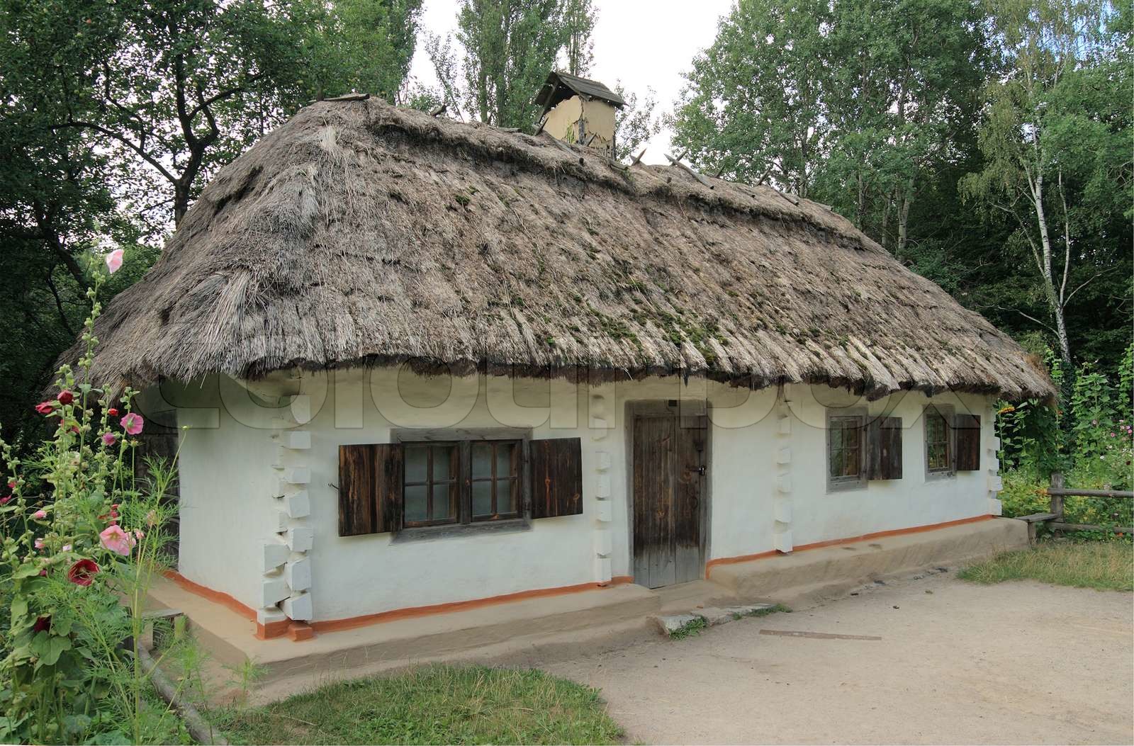 Small Ukrainian historical house (preceding century, museum of ...