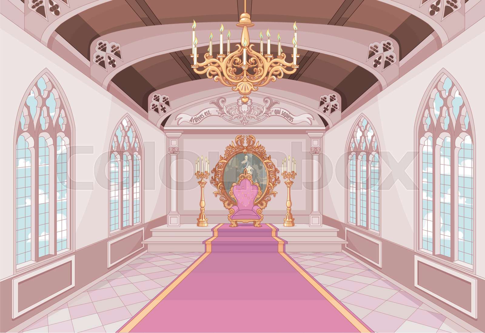 Castle Hall | Stock vector | Colourbox