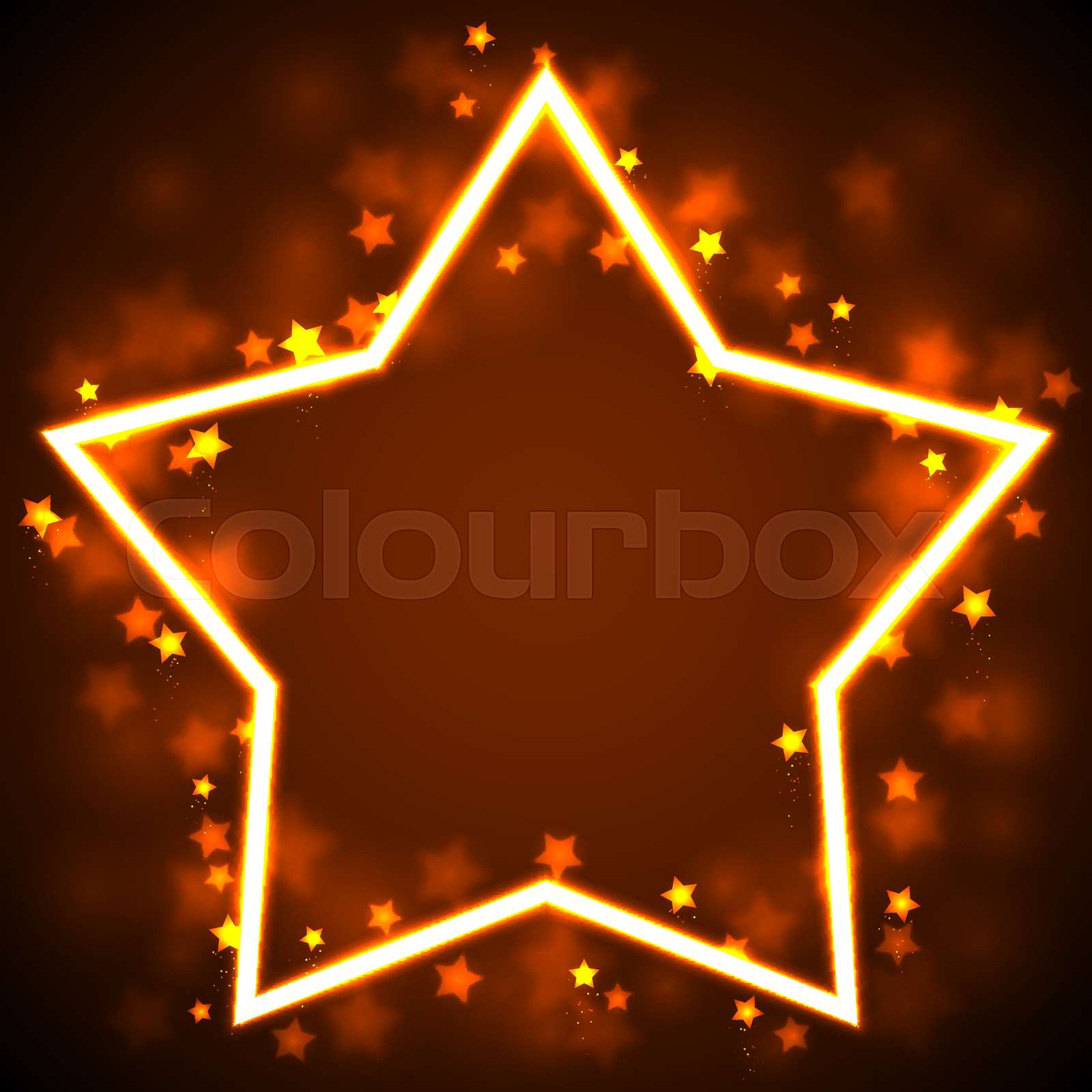 Star Frame Border | Stock vector | Colourbox