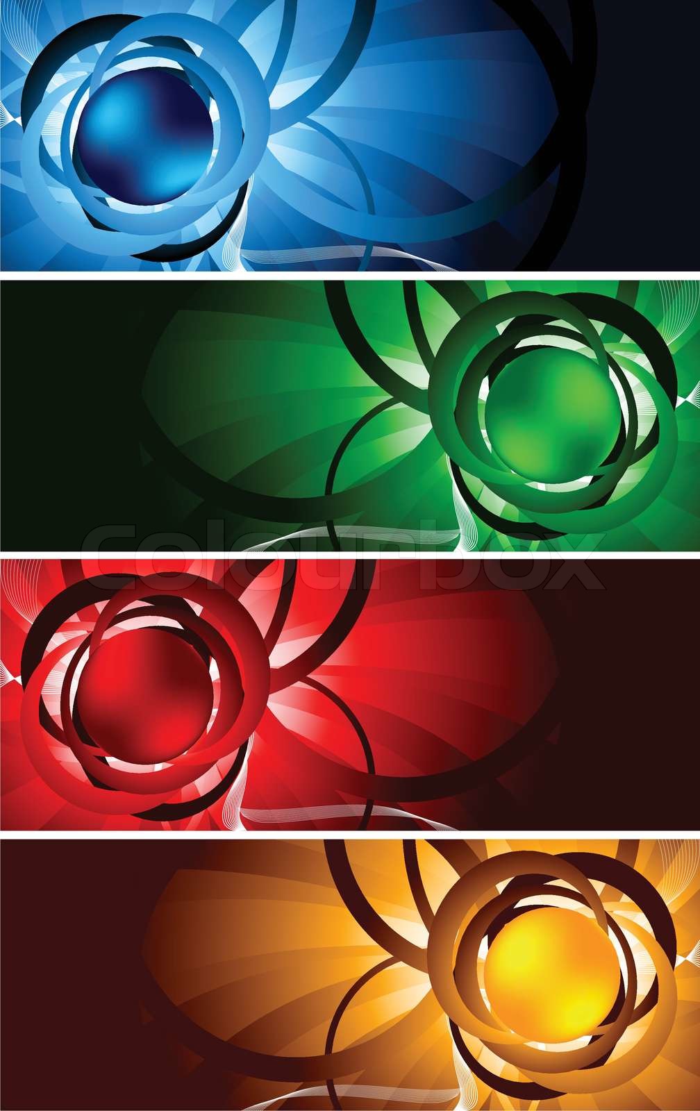 Vector bright banners clip-art | Stock vector | Colourbox