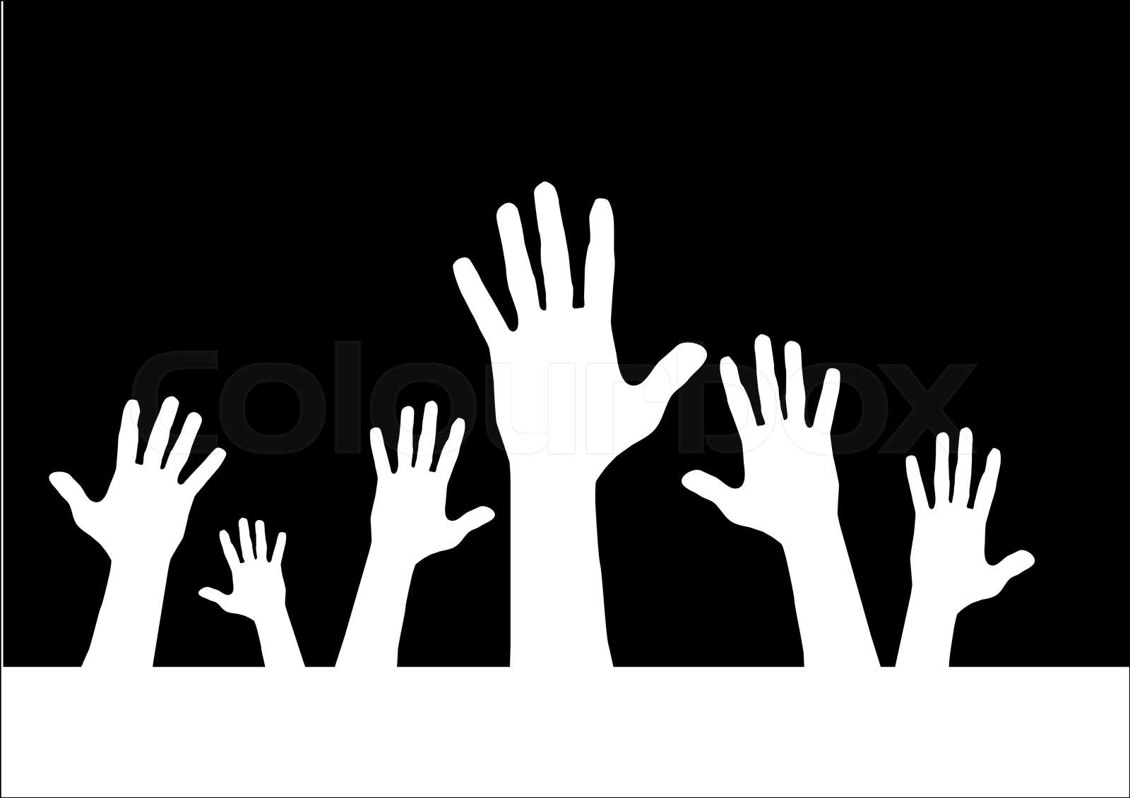 Raised Hands | Stock vector | Colourbox